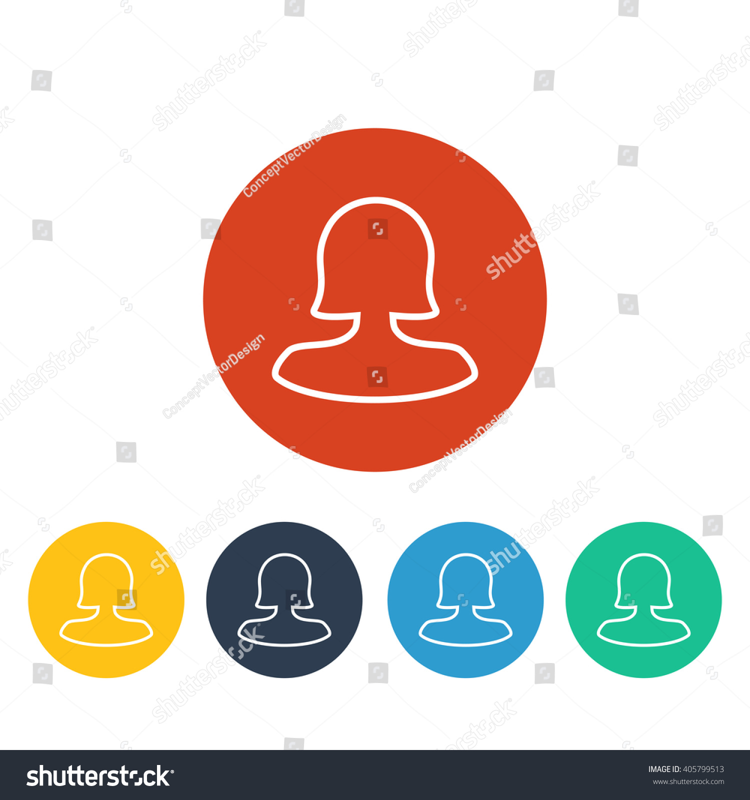 Female User Icon Stock Vector (Royalty Free) 405799513 | Shutterstock