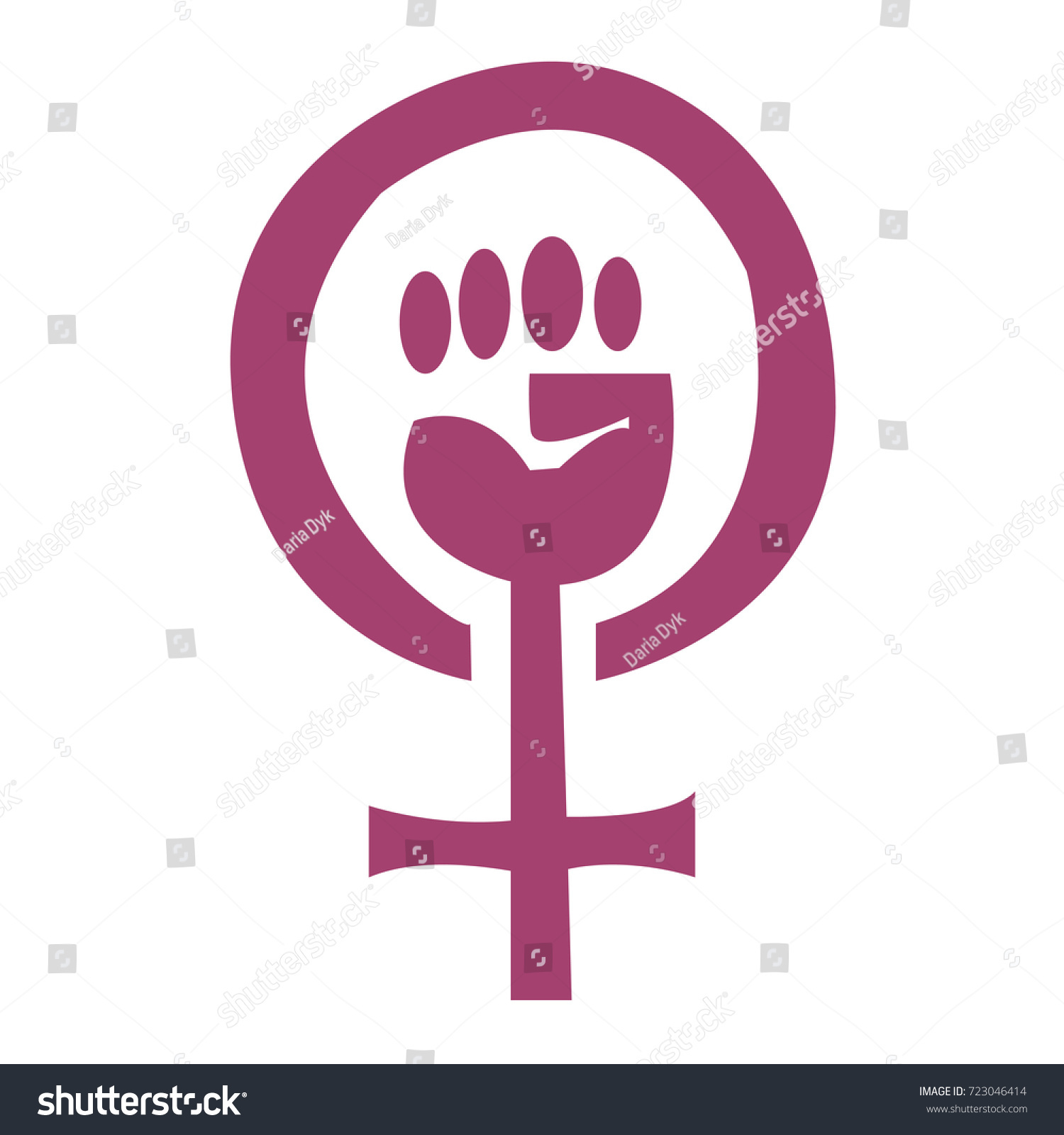 Feminist Sign Vector Stock Vector (Royalty Free) 723046414 | Shutterstock