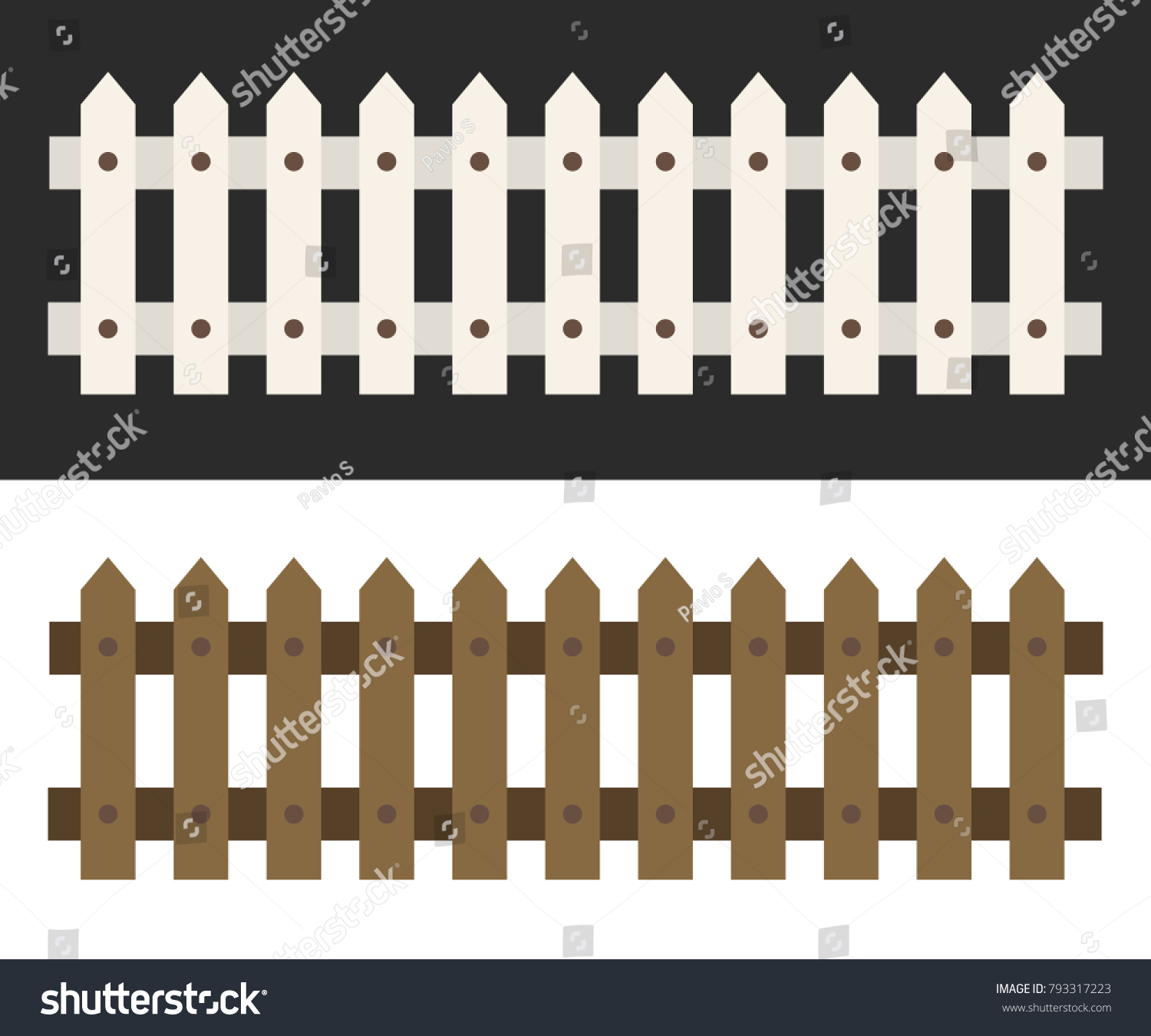 Fence Stock Vector Stock Vector (Royalty Free) 793317223