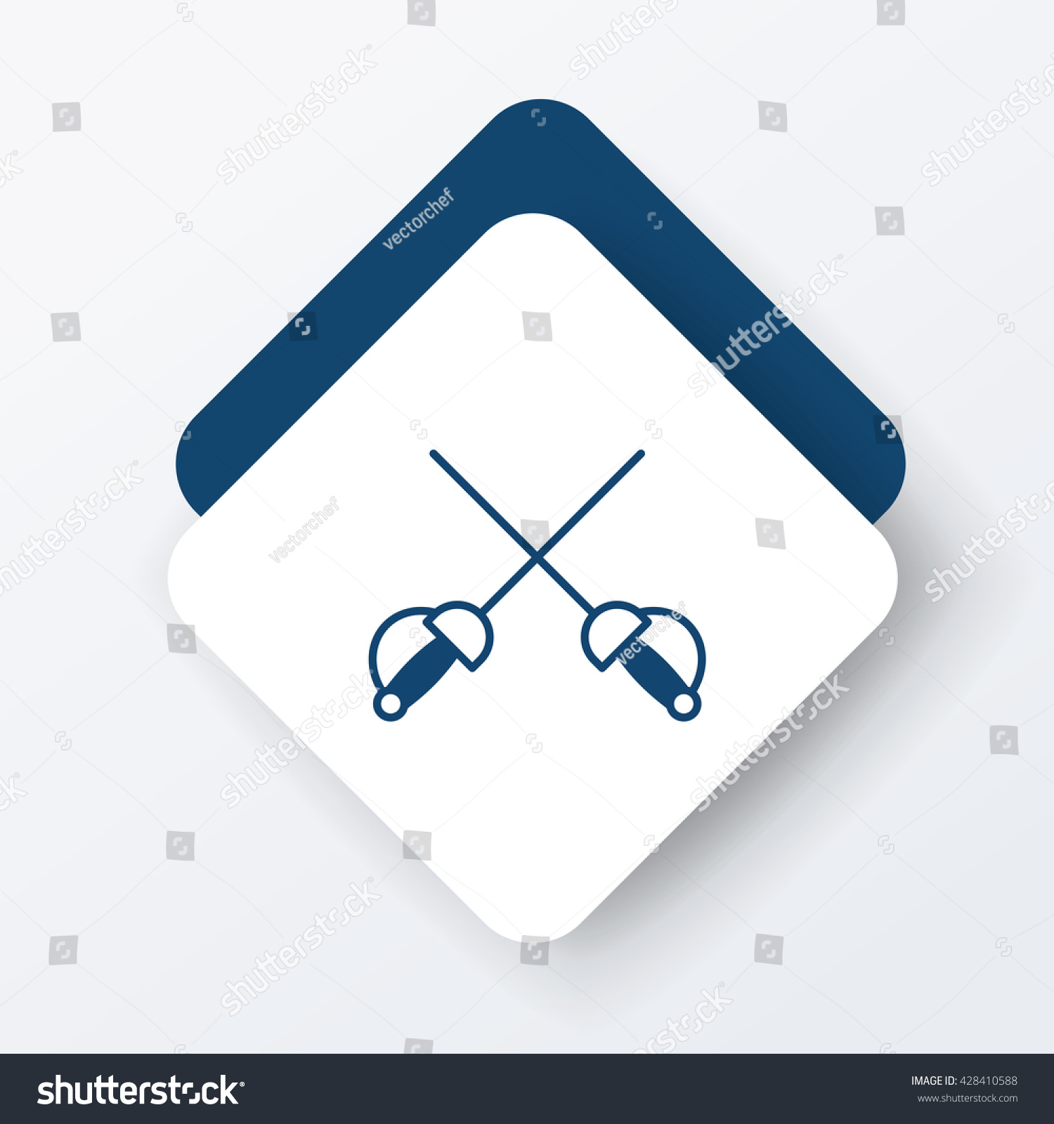 Fencing Icon Stock Vector (Royalty Free) 428410588 | Shutterstock
