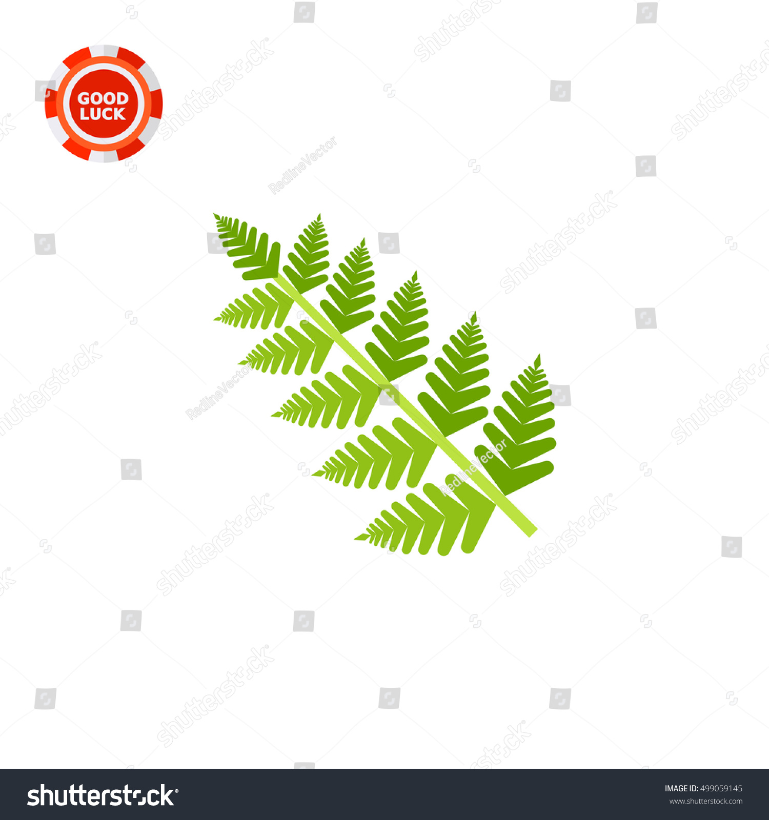 Fern Leaf Icon Stock Vector (Royalty Free) 499059145 | Shutterstock