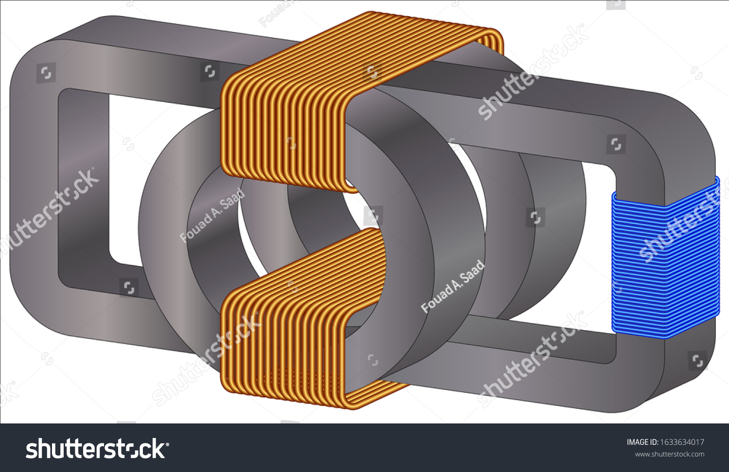 Ferrofluid Core Electric Power Transformers: vector de stock (libre de ...