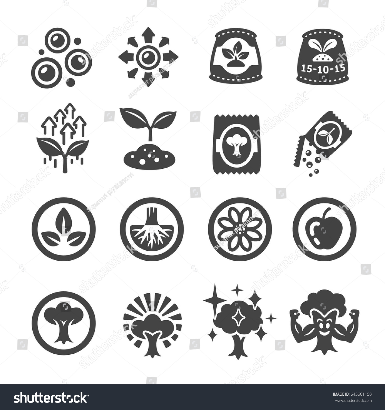 Fertilizer Icon Stock Vector (Royalty Free) 645661150 | Shutterstock