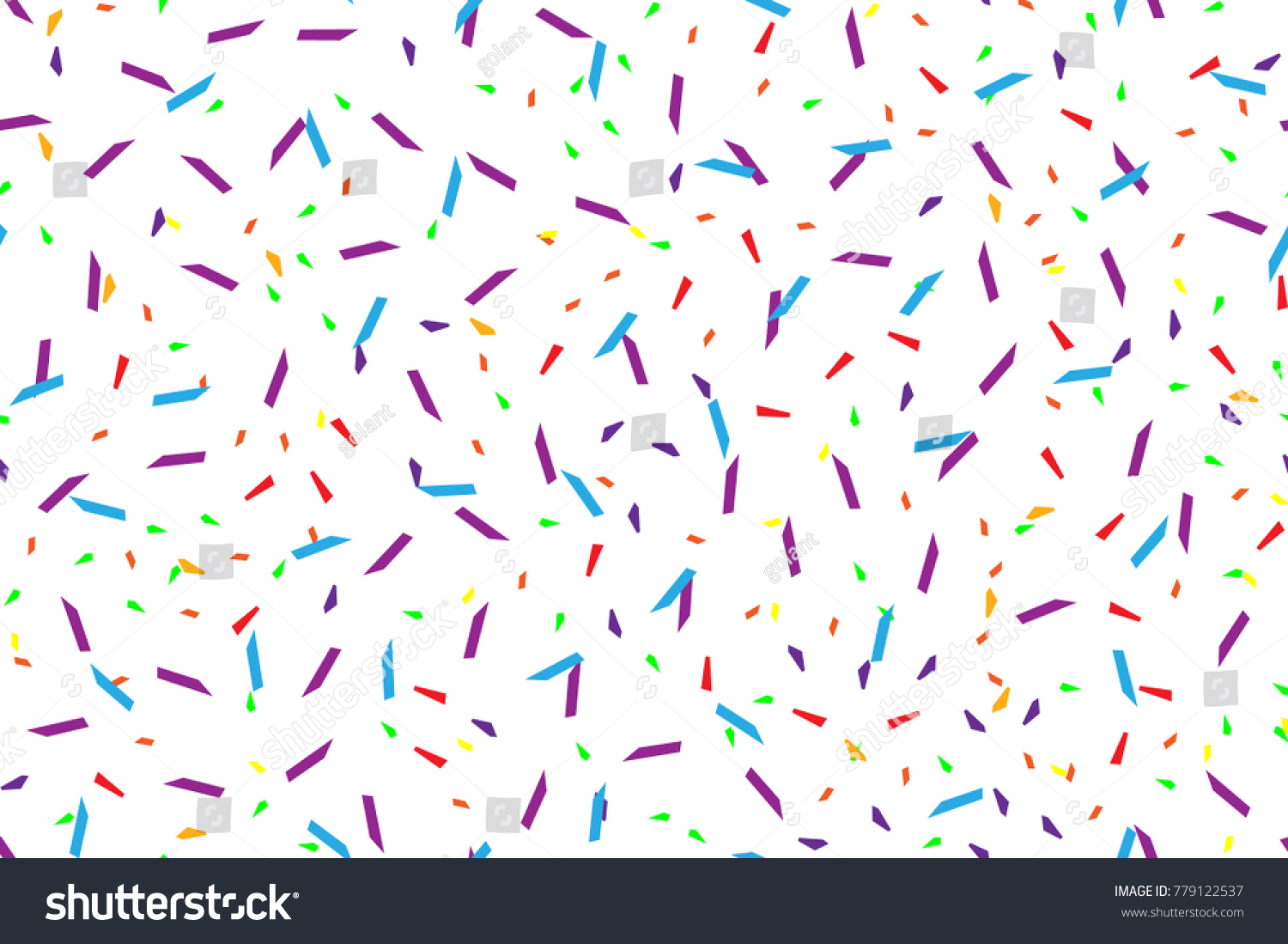Festival Seamless Pattern Confetti Repeating Background Stock Vector ...