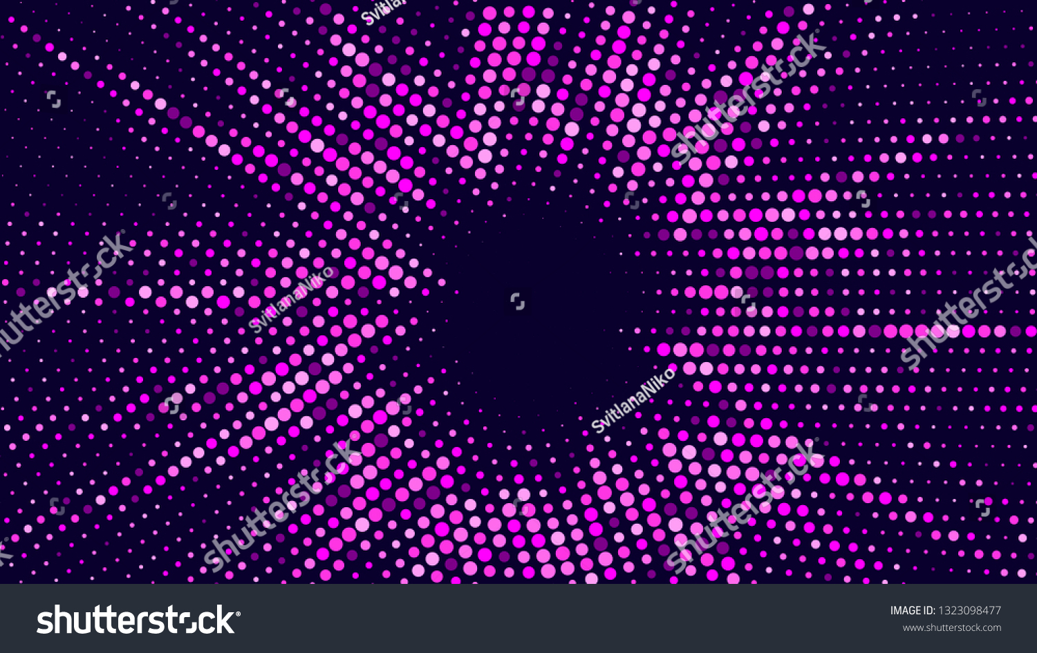 Festive Shiny Neon Background Halftone Gradient Stock Vector (Royalty ...