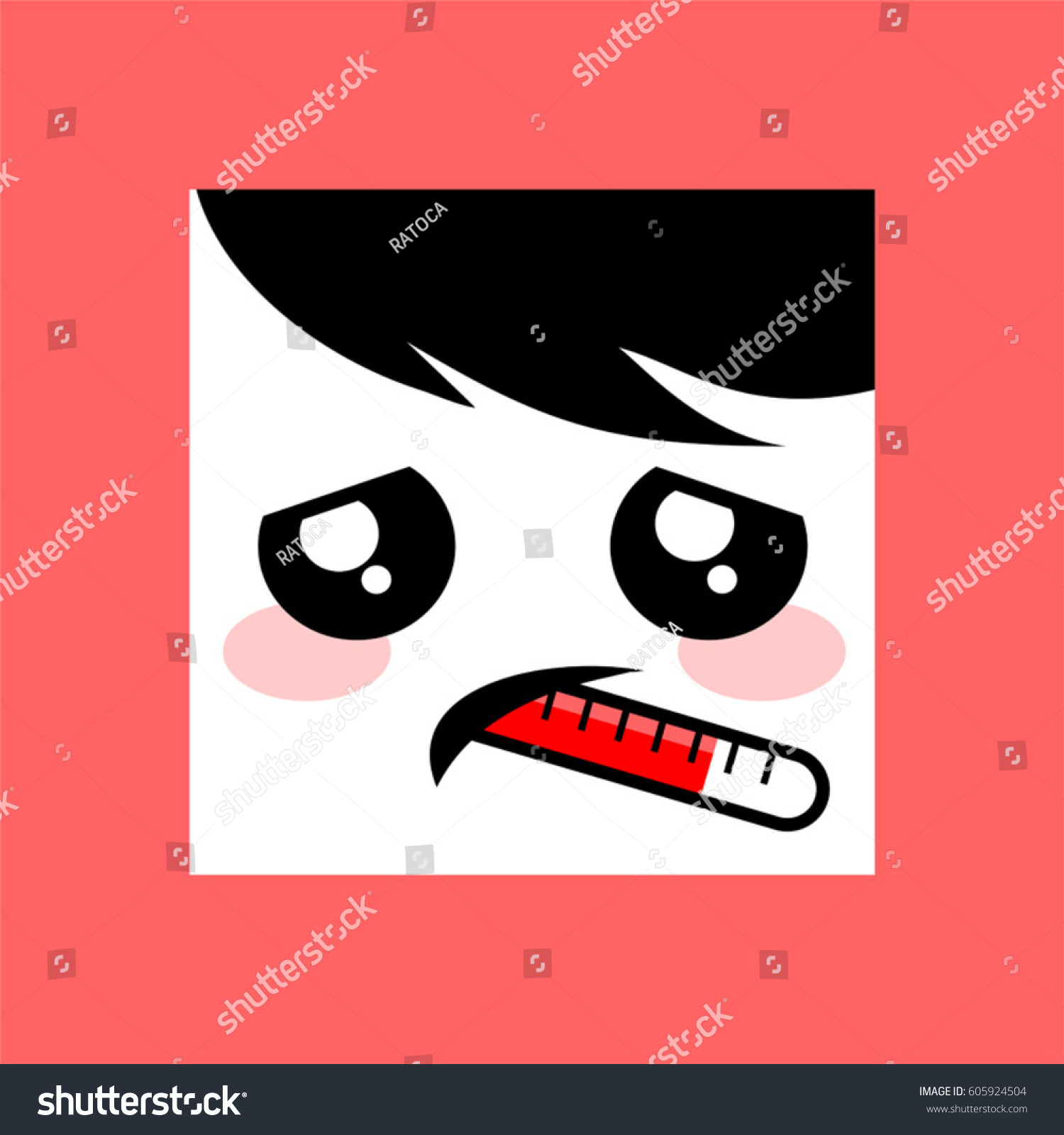 Fever Head Icon Stock Vector (Royalty Free) 605924504 | Shutterstock