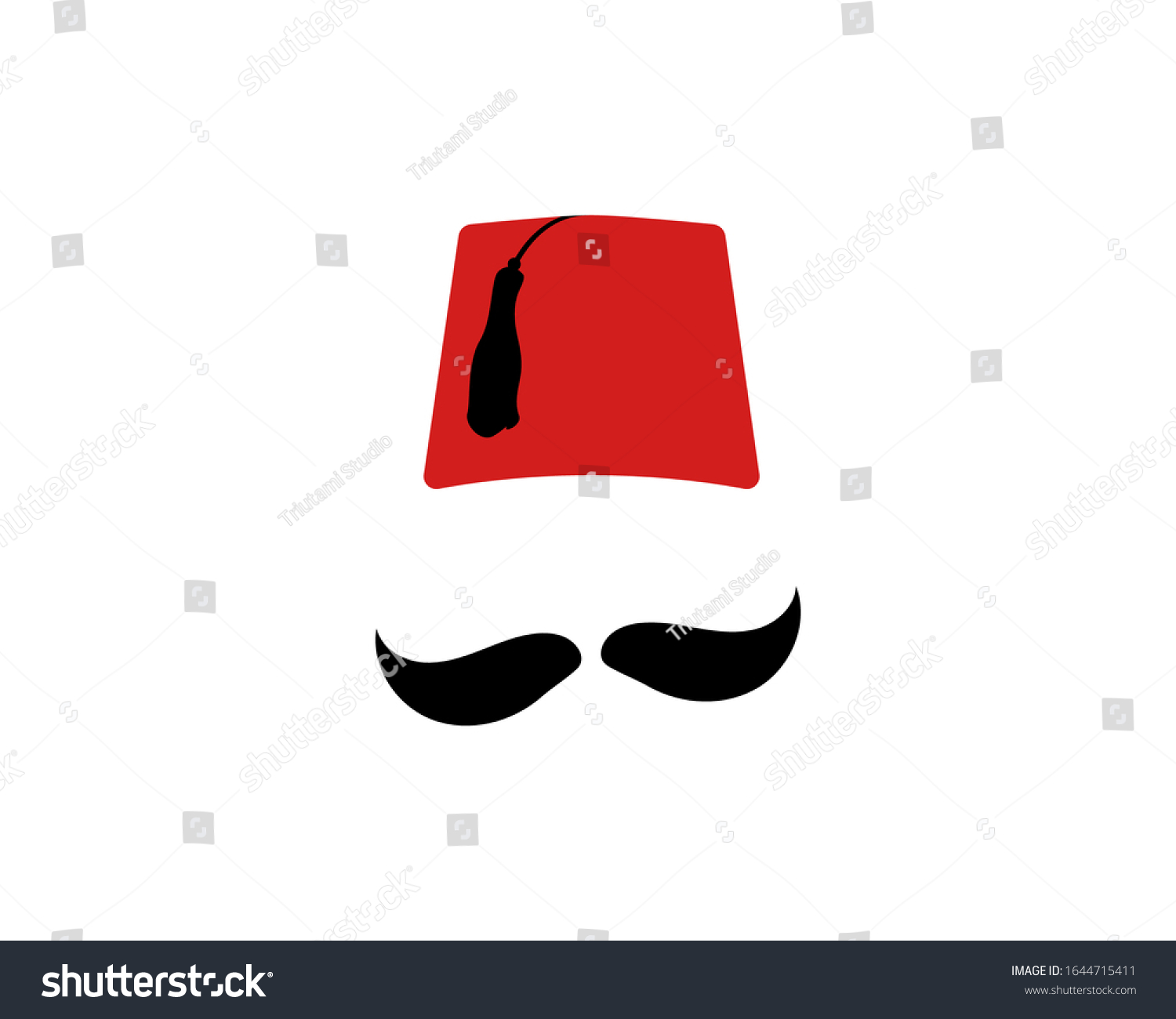 Fez Icon Turkish Hat Logo Vector Stock Vector (Royalty Free) 1644715411 ...