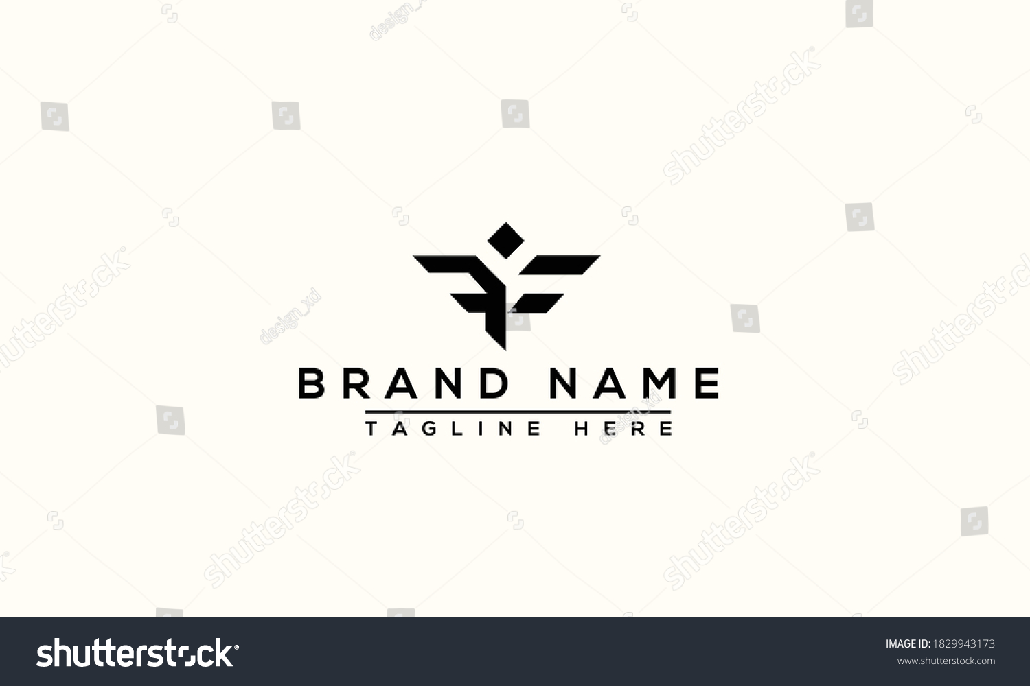 Ff Logo Design Template Vector Graphic Stock Vector (Royalty Free ...