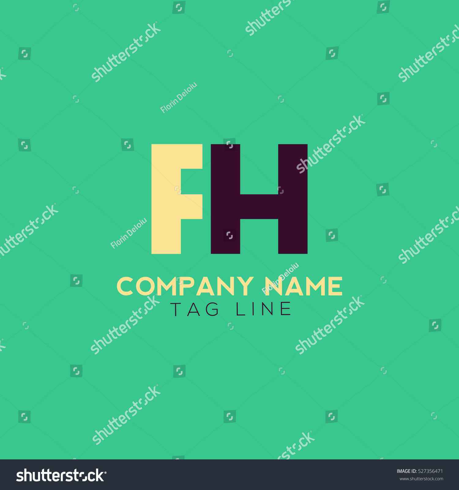 Fh Logo Stock Vector (Royalty Free) 527356471 | Shutterstock