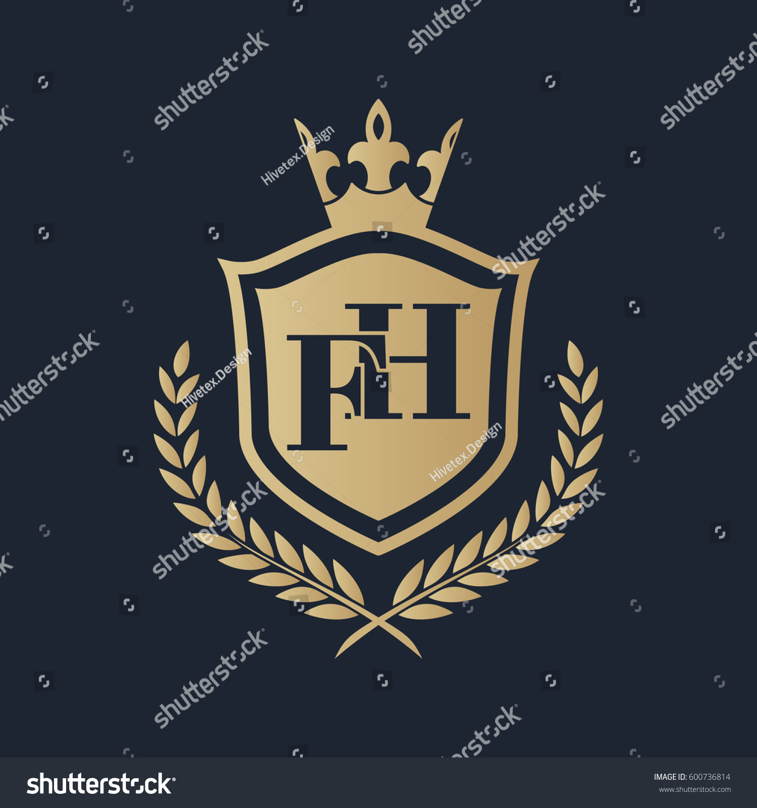 Fh Logo Stock Vector (Royalty Free) 600736814 | Shutterstock