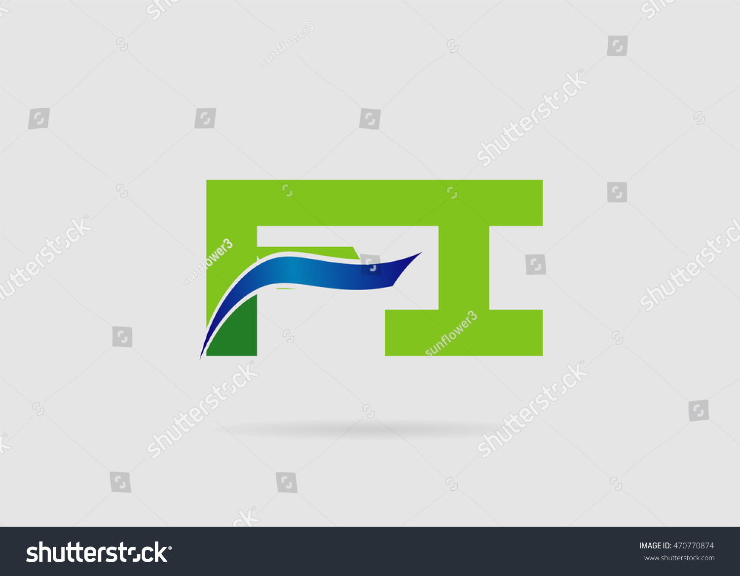Fi Initial Company Logo Stock Vector (Royalty Free) 470770874 ...