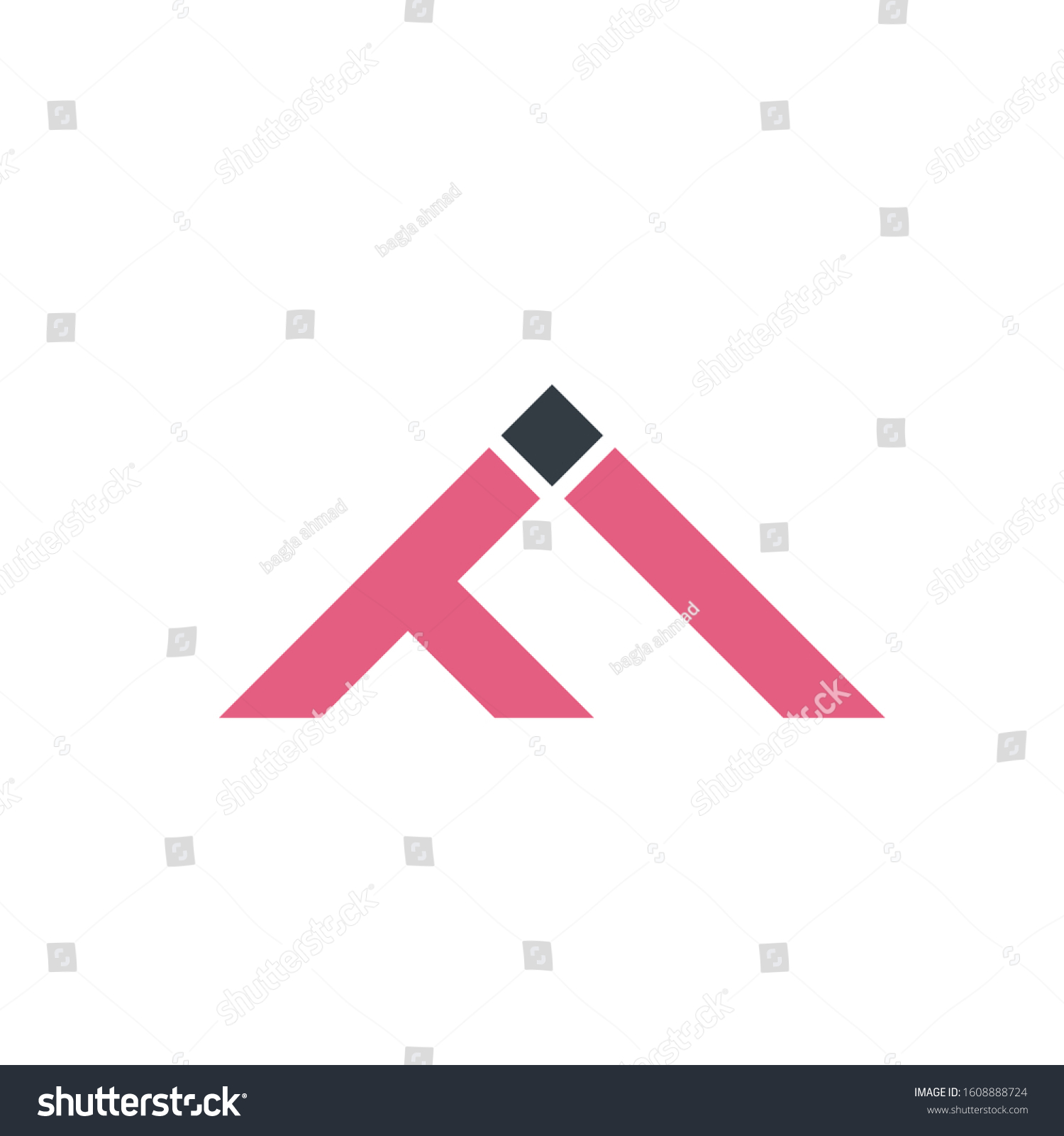 Fi Logo Design Simple Modern Template Stock Vector (Royalty Free ...