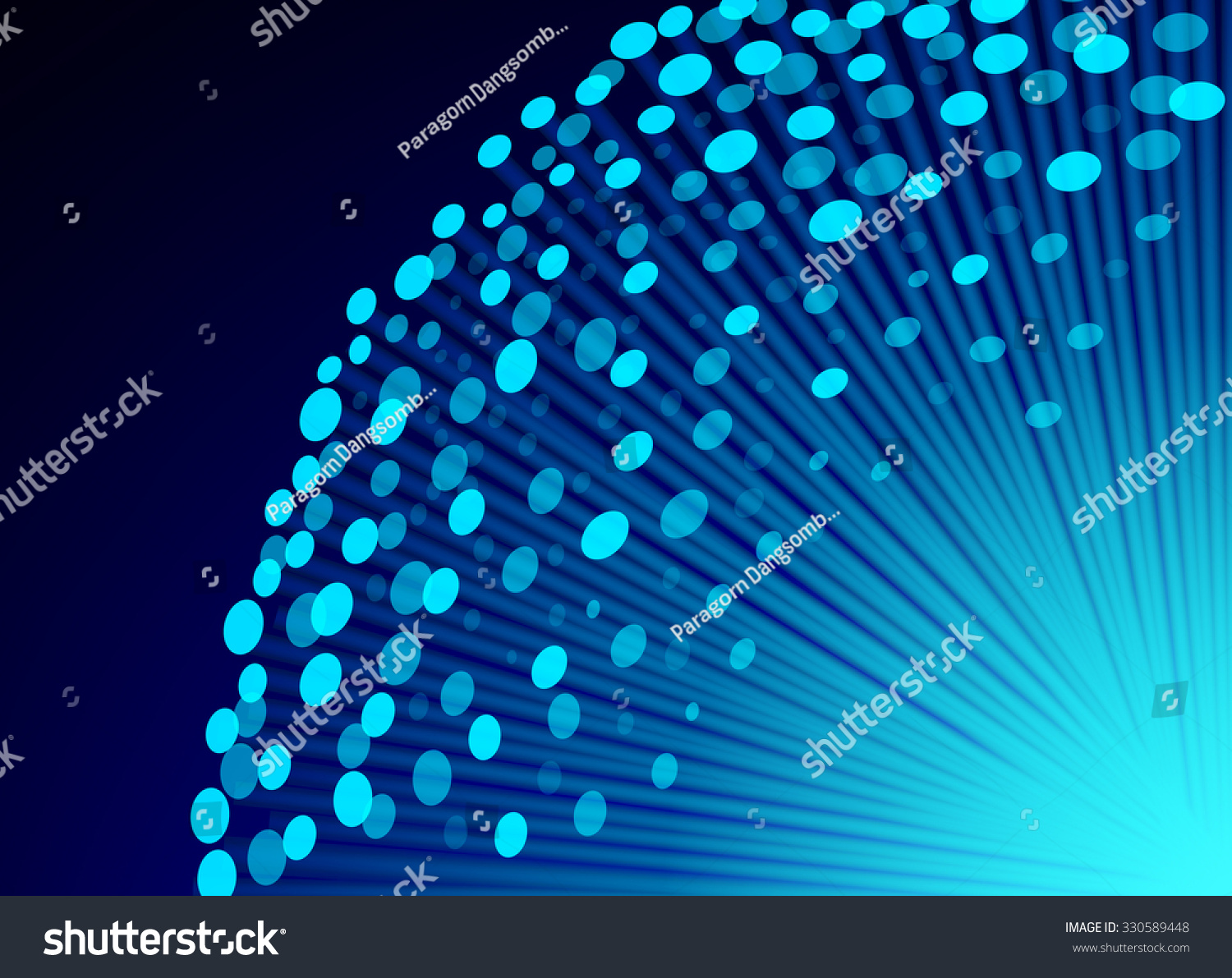 Fiber Optic Blue Lighting Vector Stock Vector (Royalty Free) 330589448