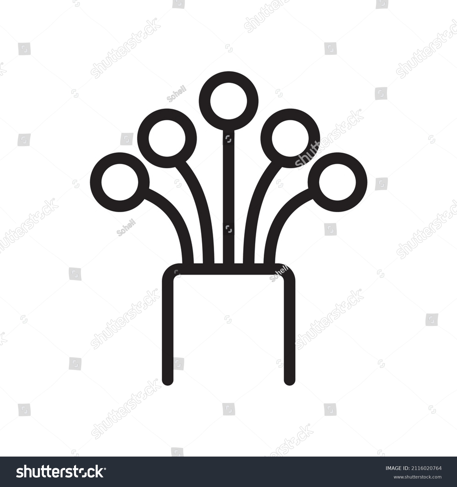 Fiber Optic Cable Icon Vector Design Stock Vector (Royalty Free ...
