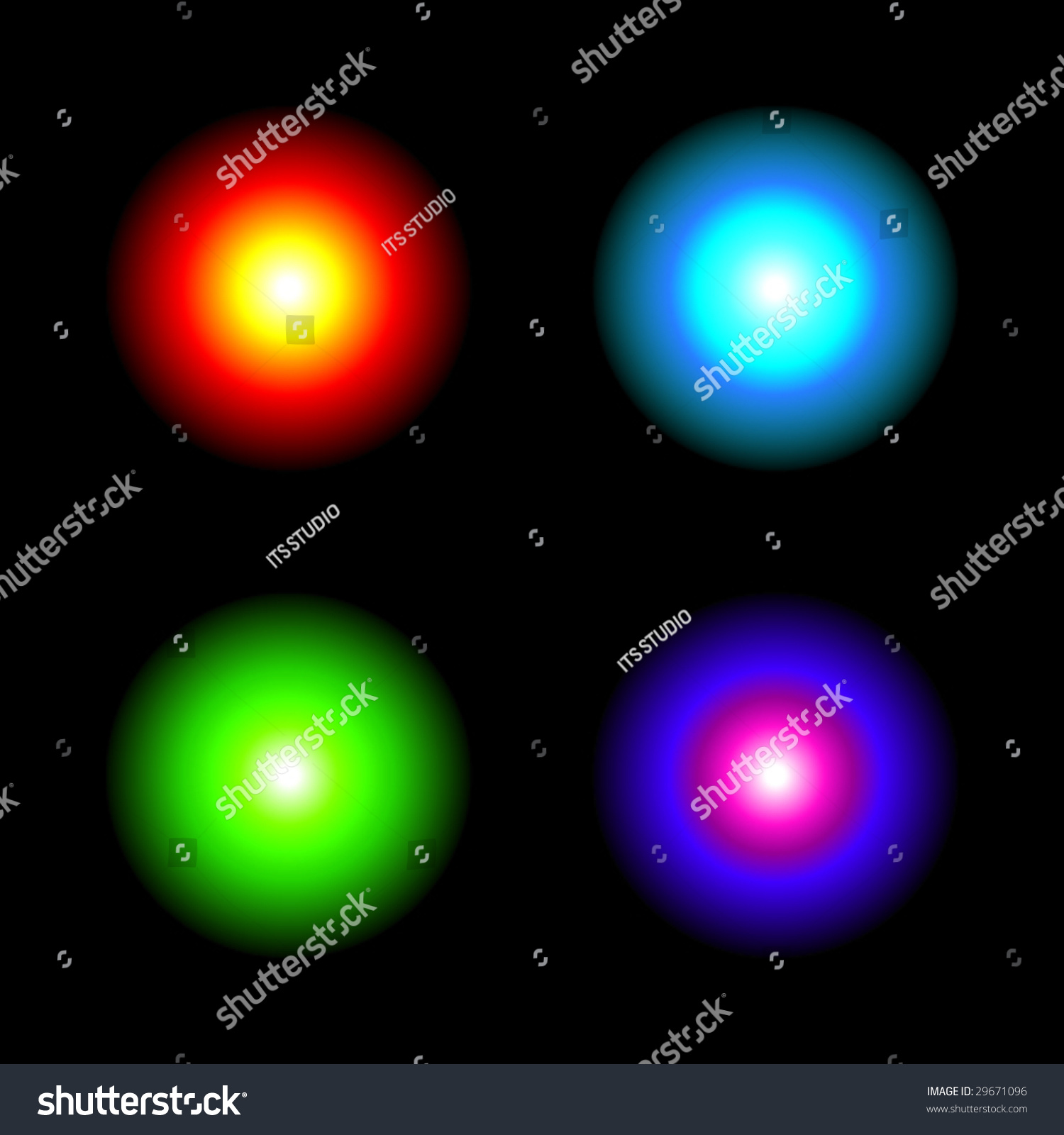 Fiber Optic Laser Lights Vector Art Stock Vector (Royalty Free) 29671096