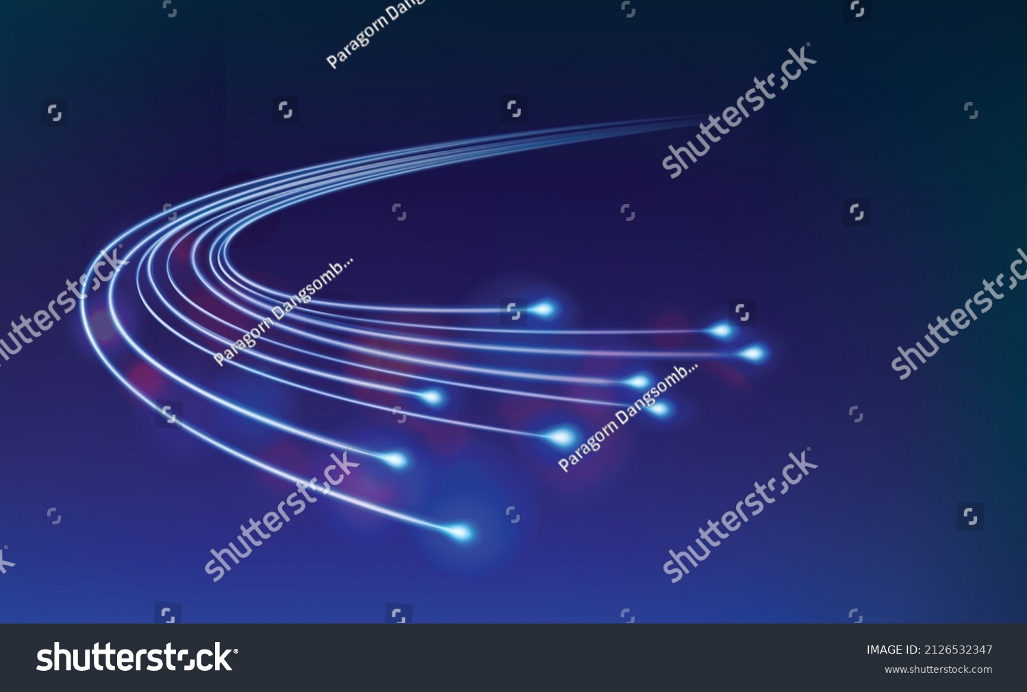 Vektor Stok Fiber Optic Light Technology Graphic Vector (Tanpa Royalti ...