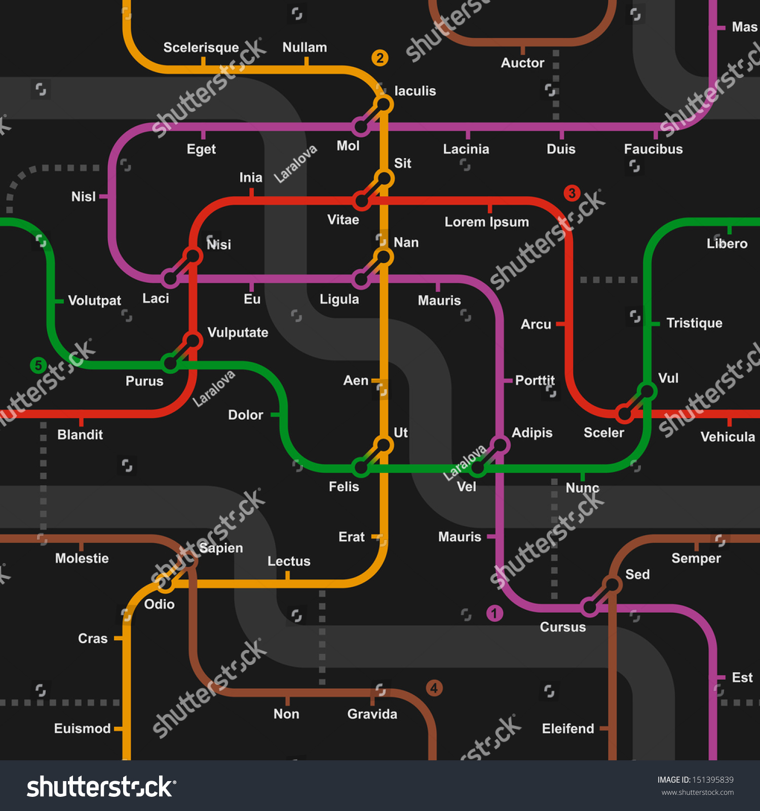 Fictional Metro Map Seamless Pattern Vector: เวกเตอร์สต็อก (ปลอดค่า ...