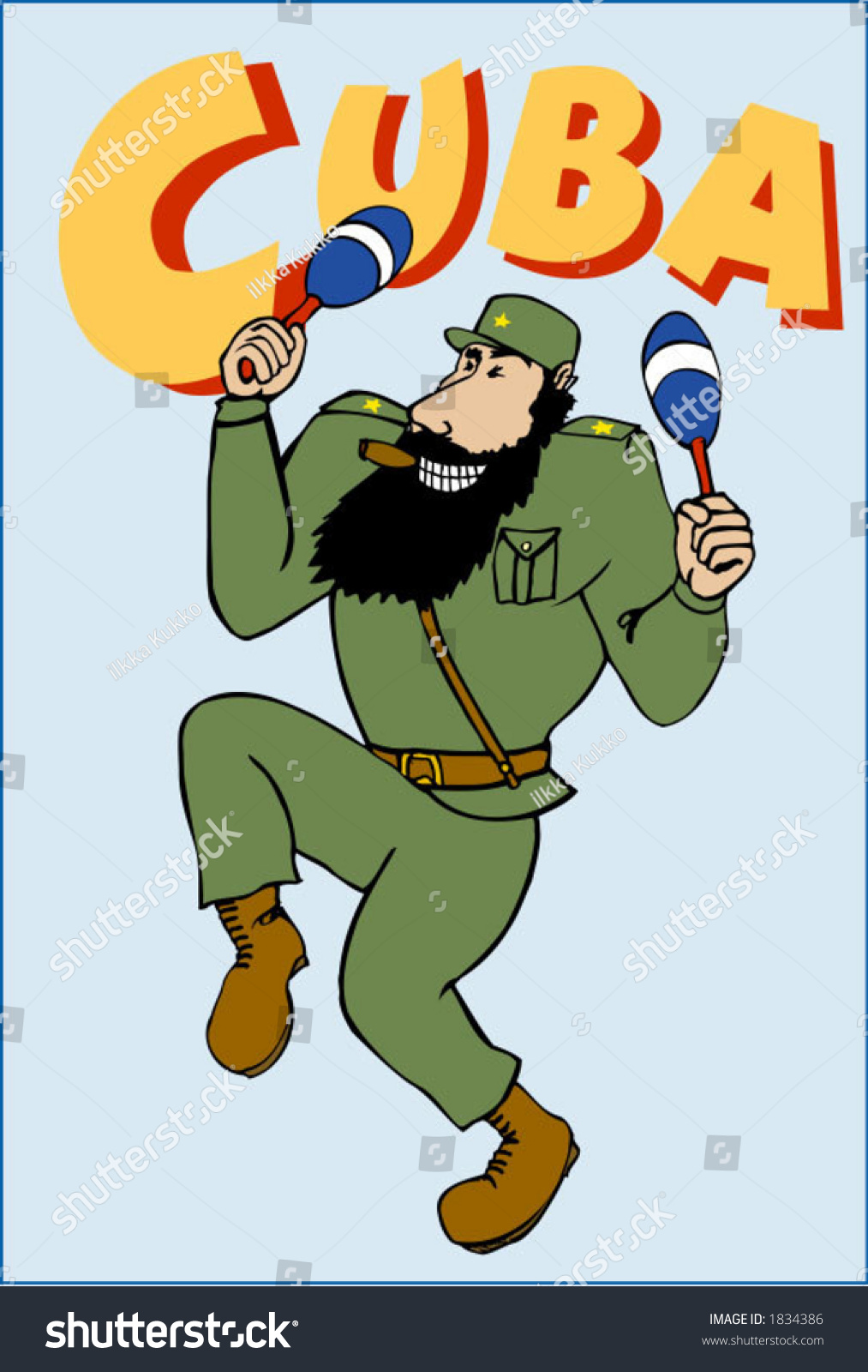 Fidel Castro Stock Vector 1834386 - Shutterstock