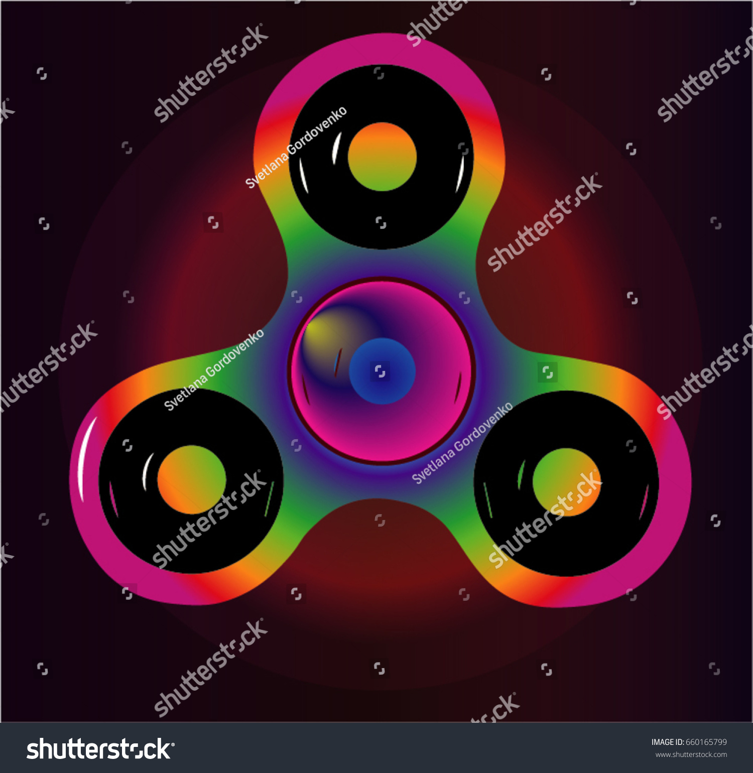 Fidget Rainbow Cartoon Stock Vector (Royalty Free) 660165799 | Shutterstock