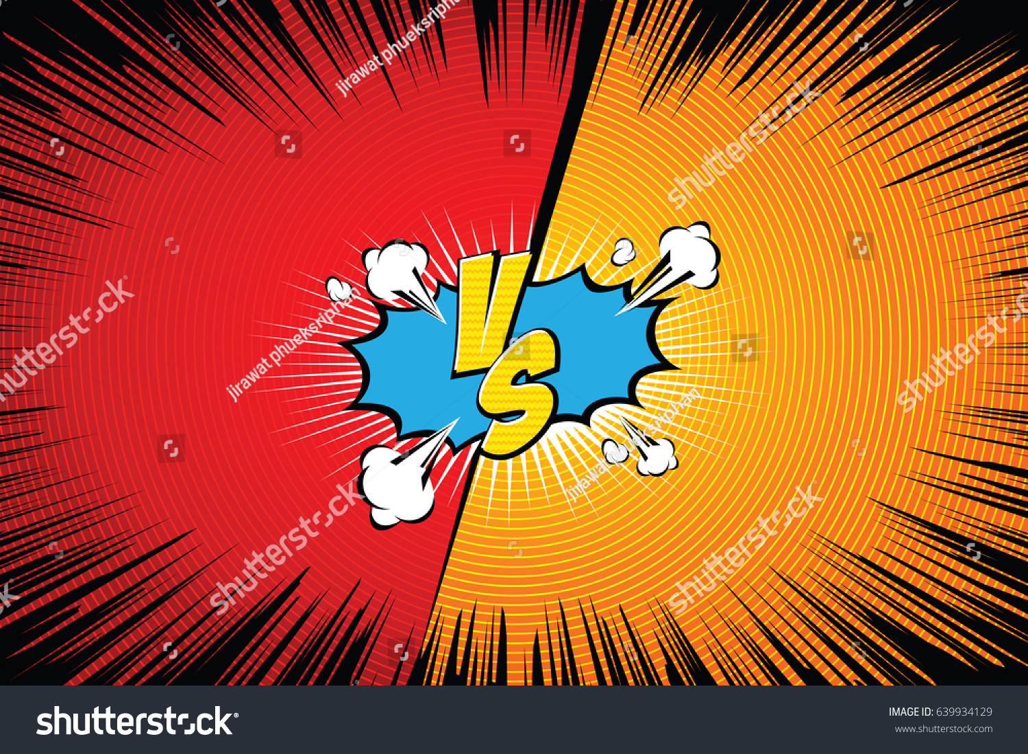 Fight Backgrounds Comics Style Design Vector Stock Vector (Royalty Free ...