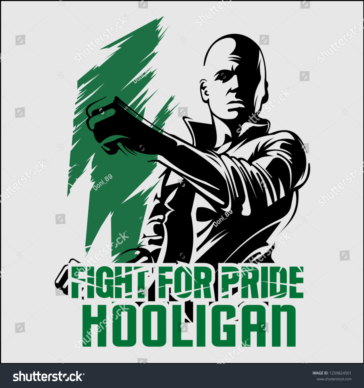 Fight Pride Hooligan: เวกเตอร์สต็อก (ปลอดค่าลิขสิทธิ์) 1259824501