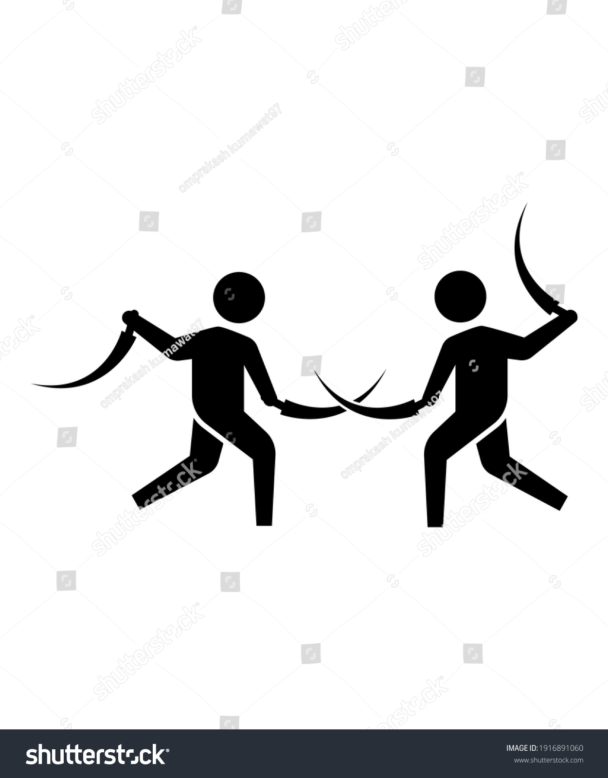Fight Iconvector Best Flat Icon Stock Vector (Royalty Free) 1916891060 ...