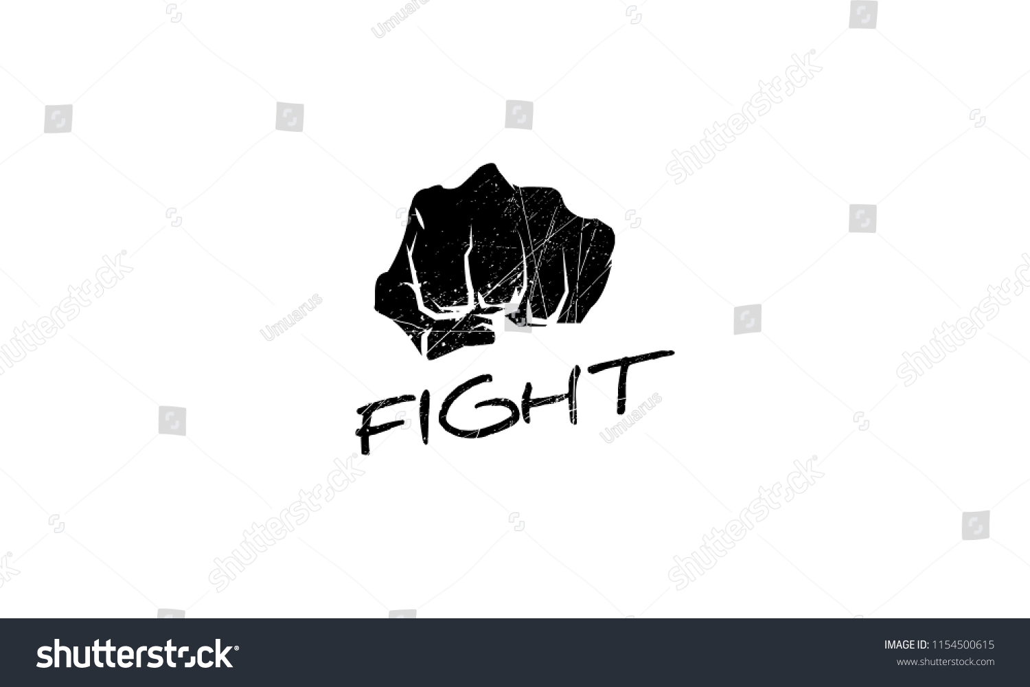 Fight Vector Logo Image Stock Vector (Royalty Free) 1154500615 ...