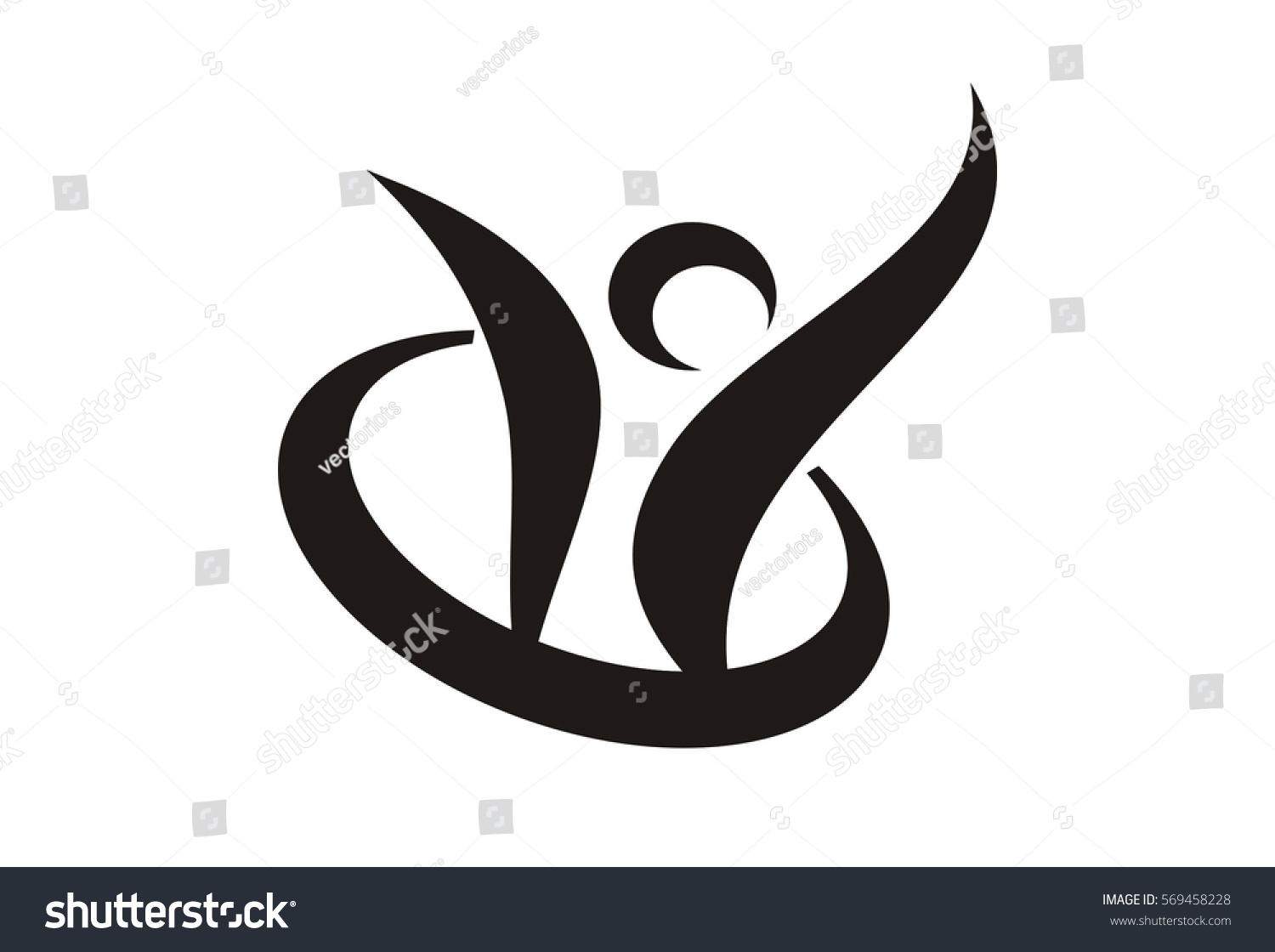 Figure Logo Vector: vector de stock (libre de regalías) 569458228 ...