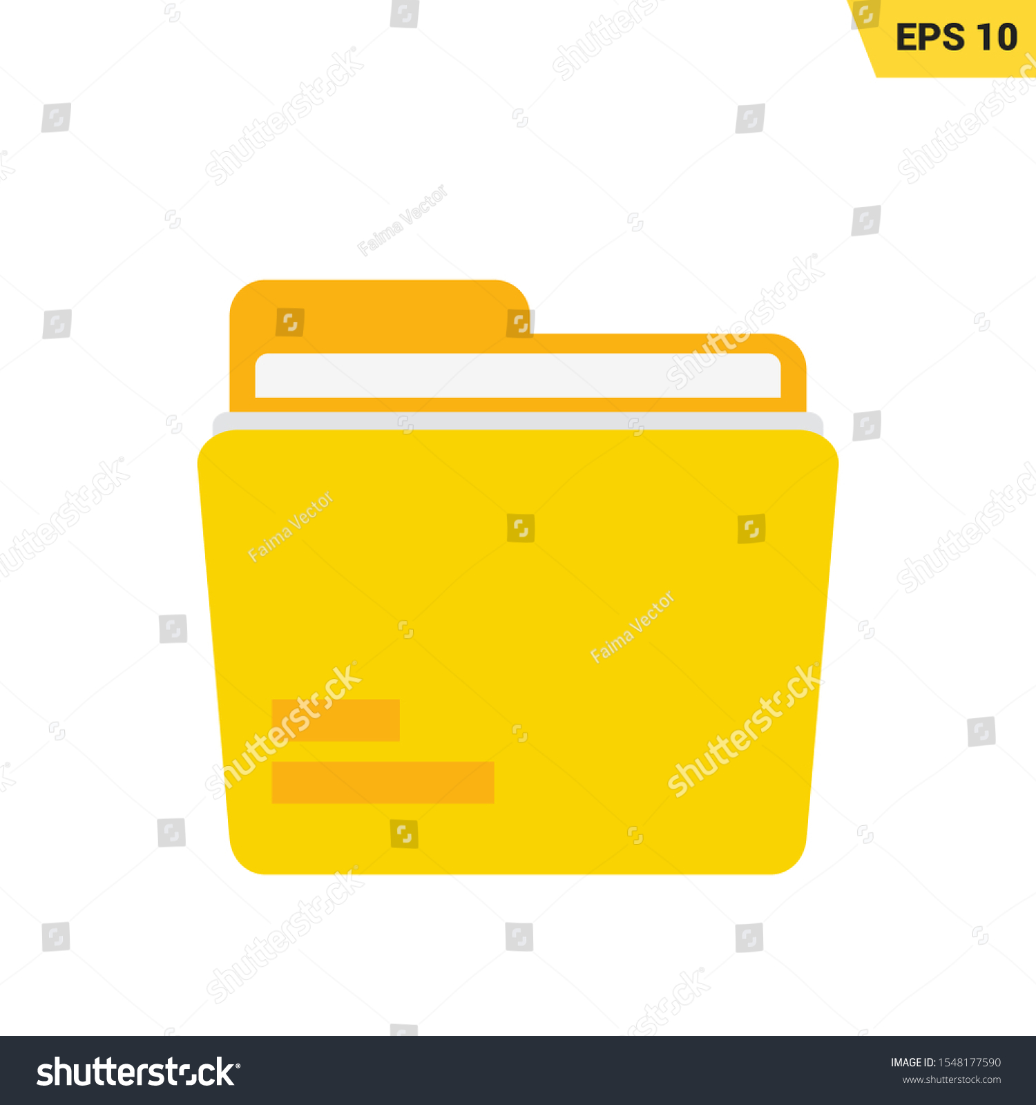 File Archive Folder Icon Flat Style Stock Vector (Royalty Free) 1548177590