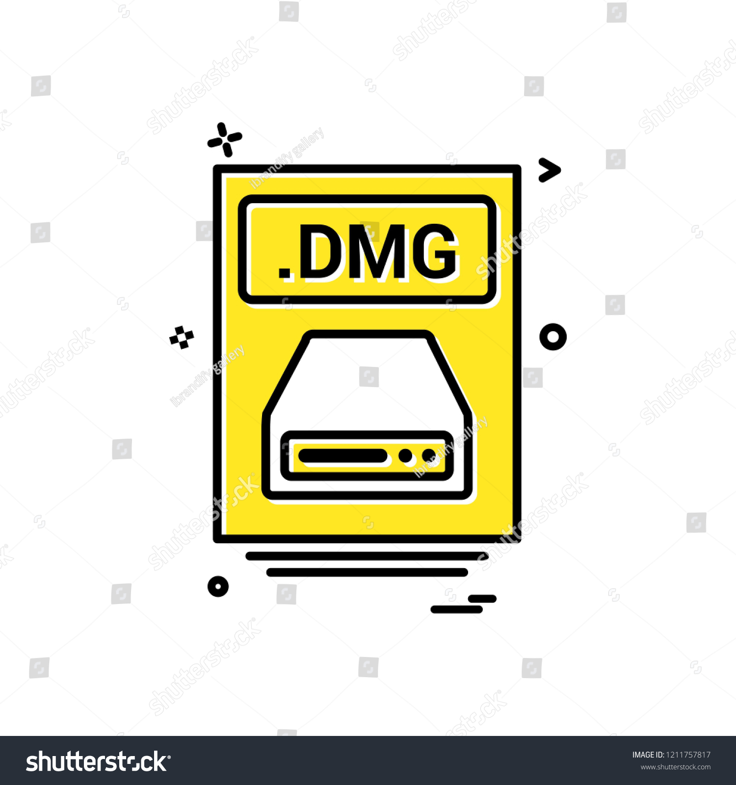 File Files Dmg Icon Vector Design Stock Vector (Royalty Free ...