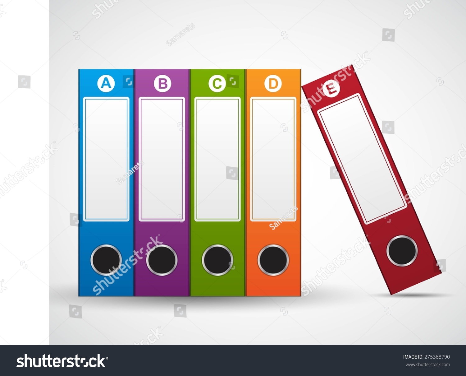 File Folder Infographic Design Template Stock Vector (Royalty Free ...