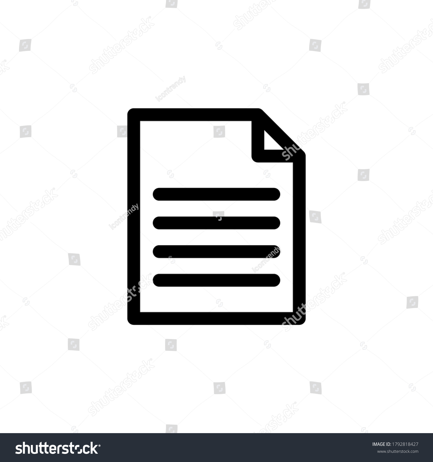 File Icon Document Symbol Vector On Stock Vector (Royalty Free ...