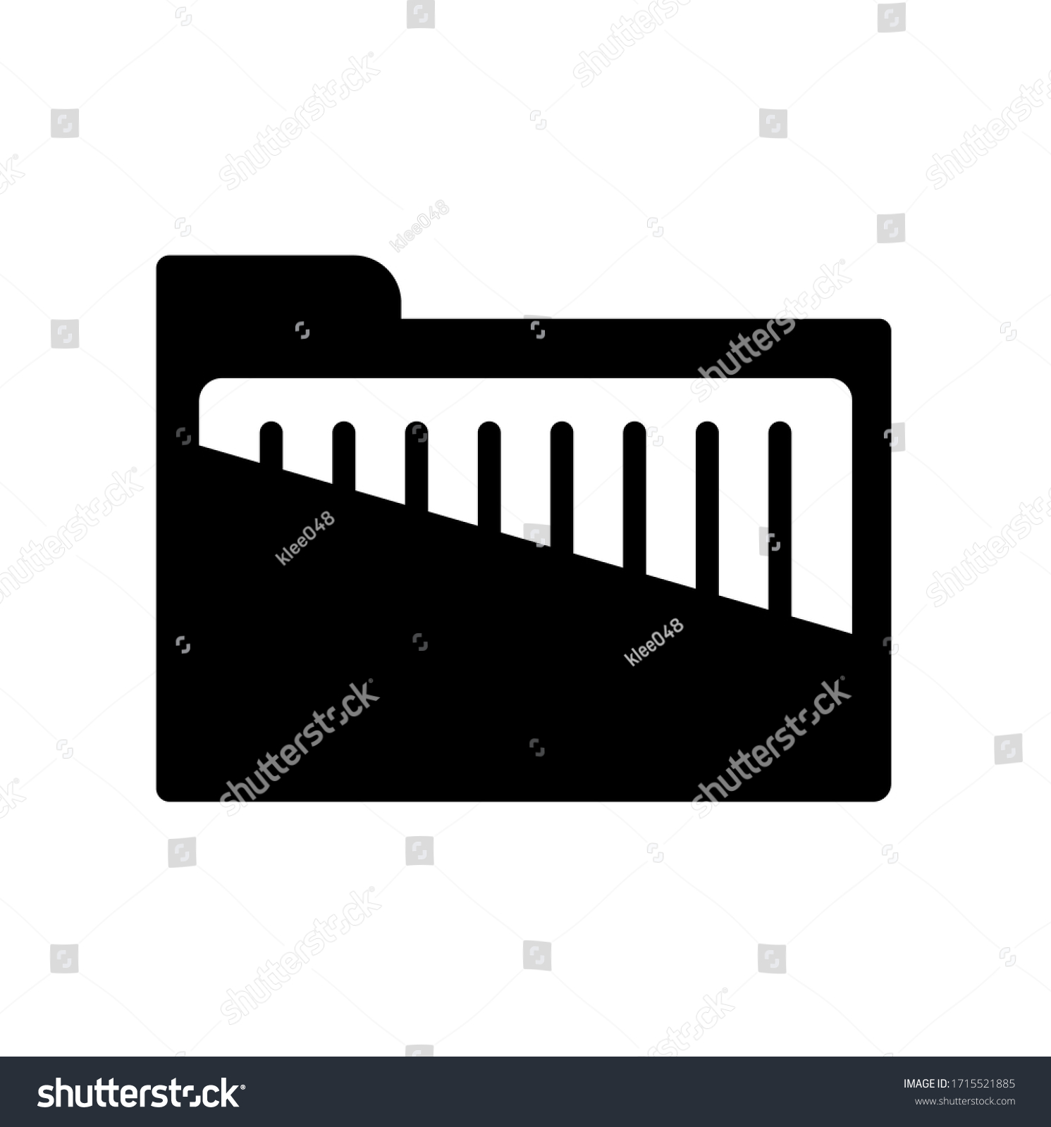 File Icon On White Background Stock Vector (Royalty Free) 1715521885 ...