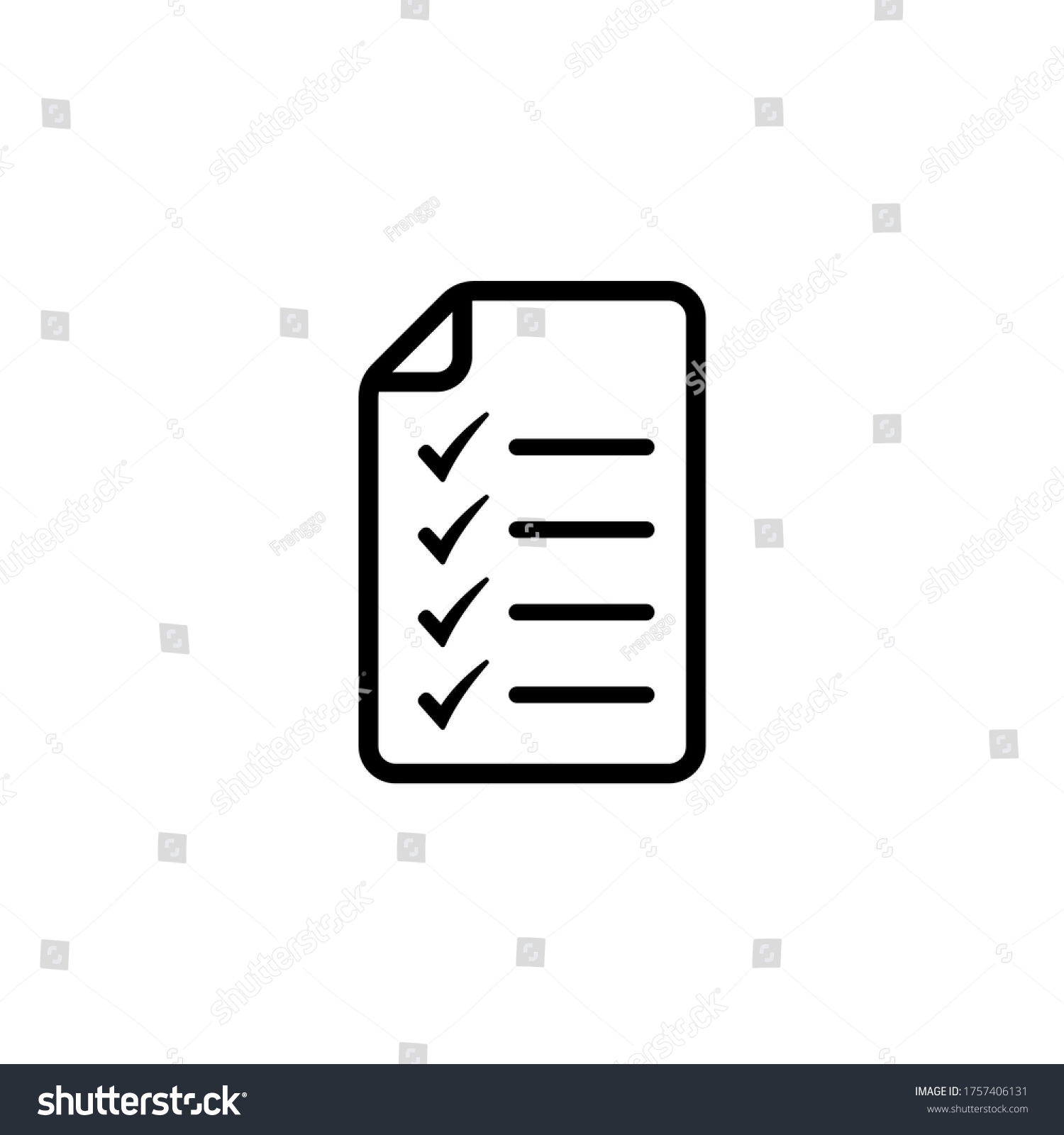 File Icon Vector Document Form Icon Stock Vector (Royalty Free ...