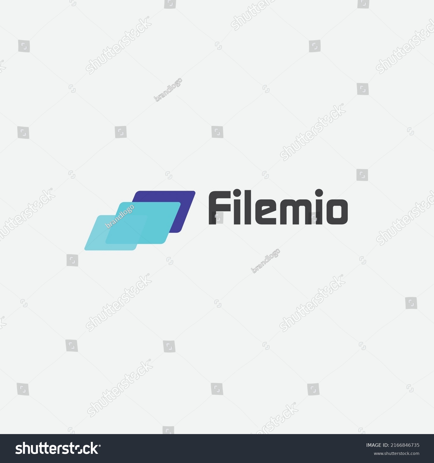 File Logo Design Filemio Stock Vector (Royalty Free) 2166846735 ...