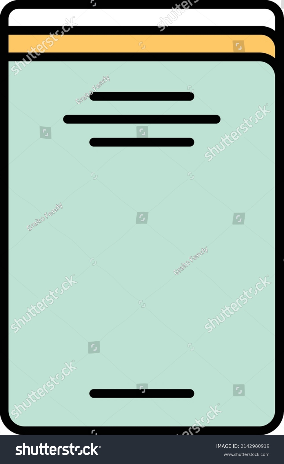 File Pile Icon Flat Vector Illustration Stock Vector (Royalty Free ...