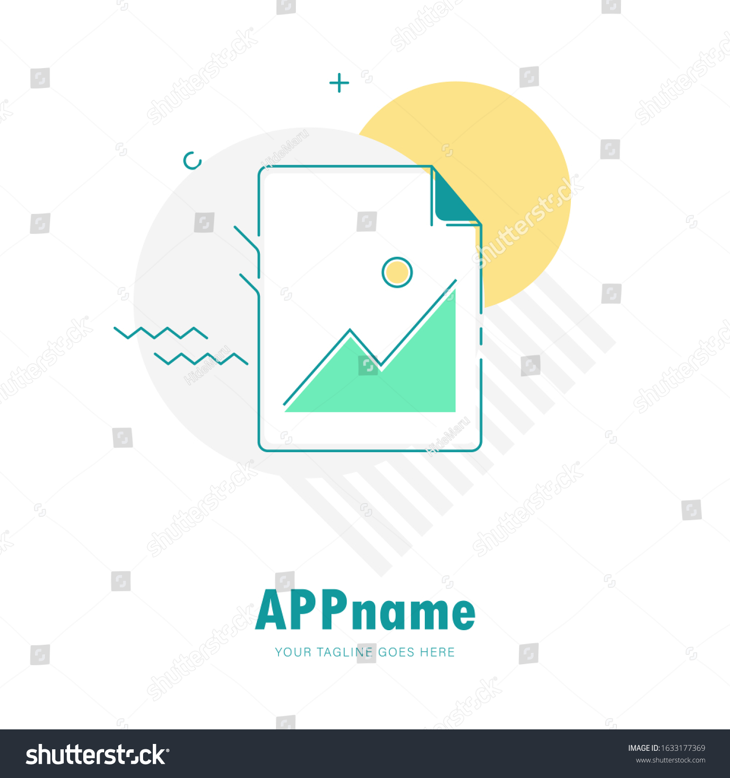File Splash Screen App Icon Stock Vector (Royalty Free) 1633177369 ...