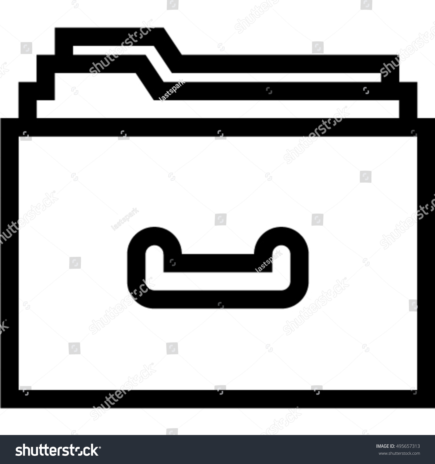 File Storage Icon Stock Vector (Royalty Free) 495657313