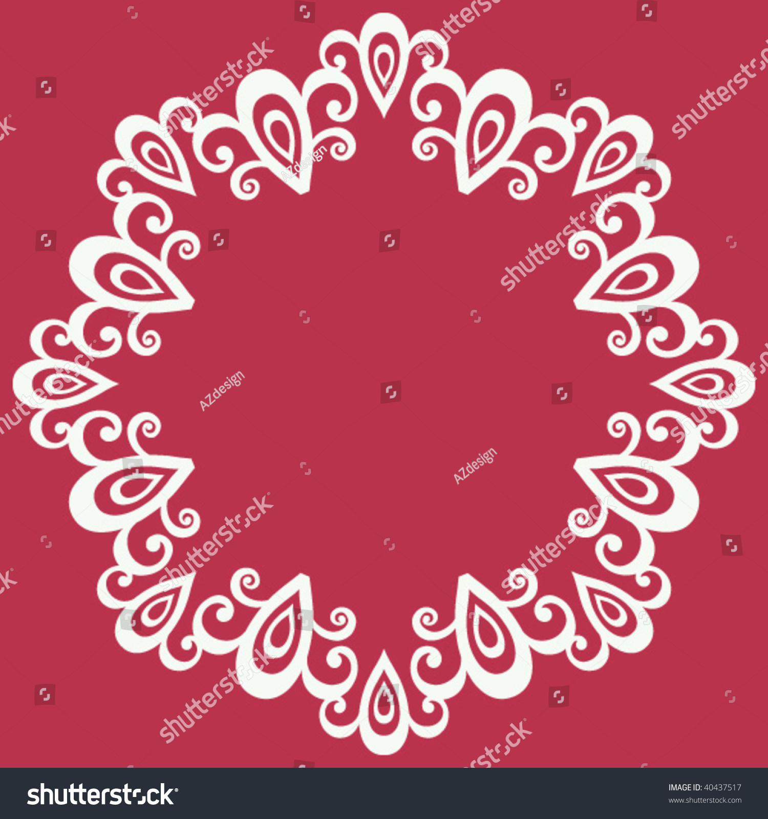 Filigree Floral Design Element Vector Image Stock Vector (Royalty Free ...