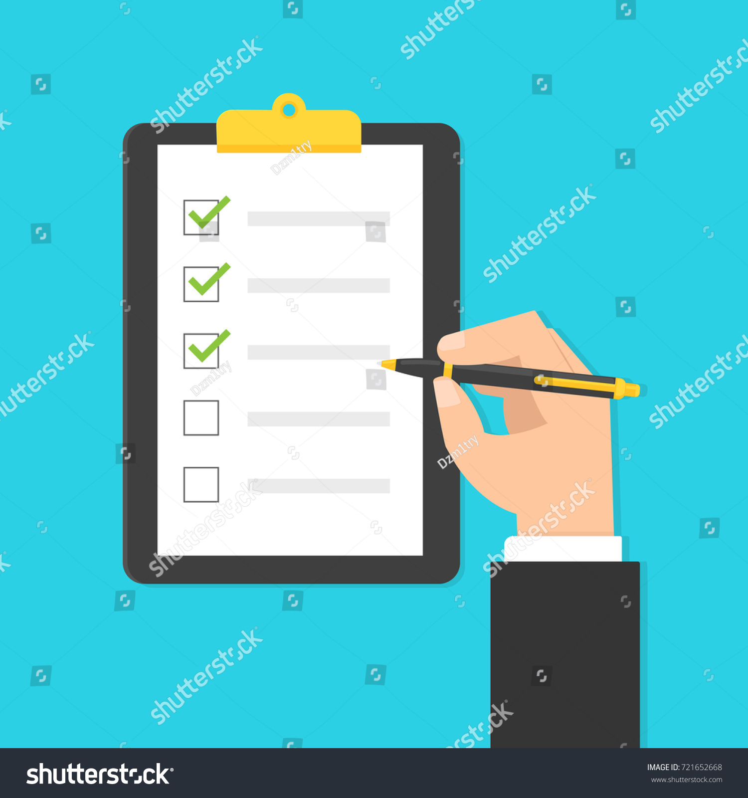 Filling Out Forms Design Vector Illustration Stock Vector (Royalty Free ...