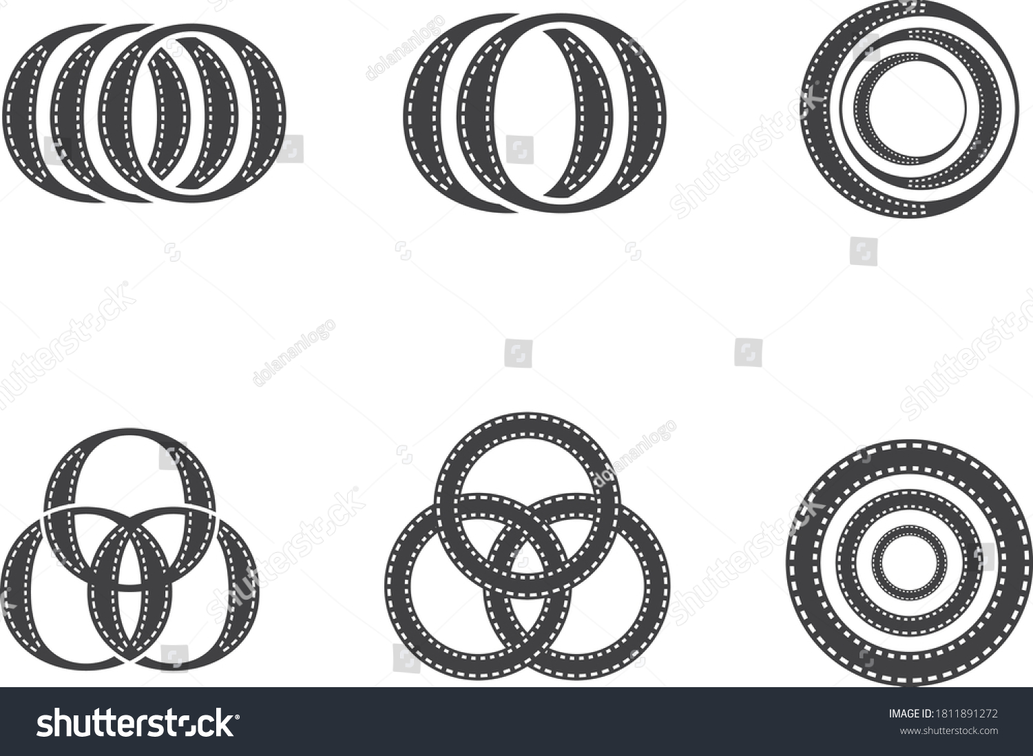 Film Circle Logo Design Template Vector Stock Vector (Royalty Free ...