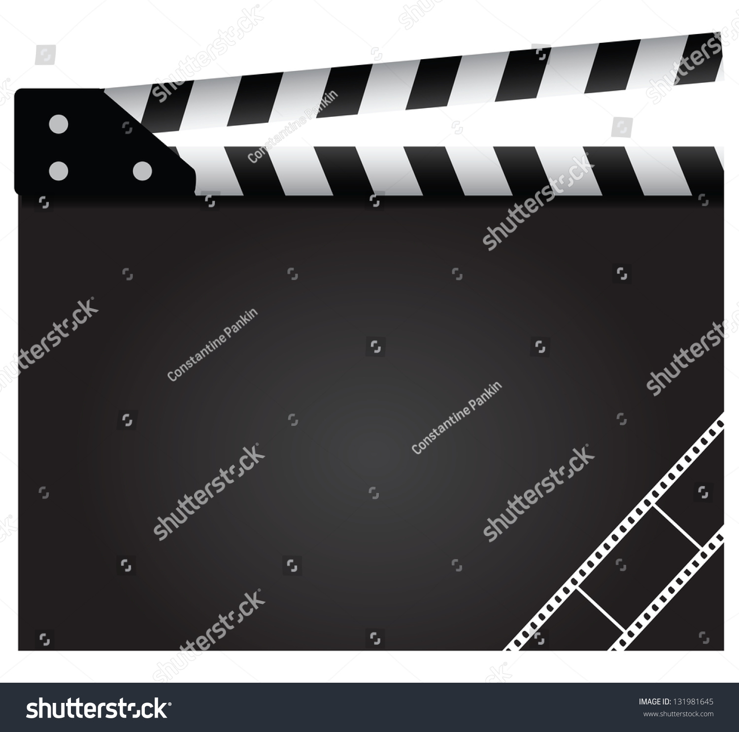 Film Clapper Design Elements Background Vector Stock Vector (Royalty ...