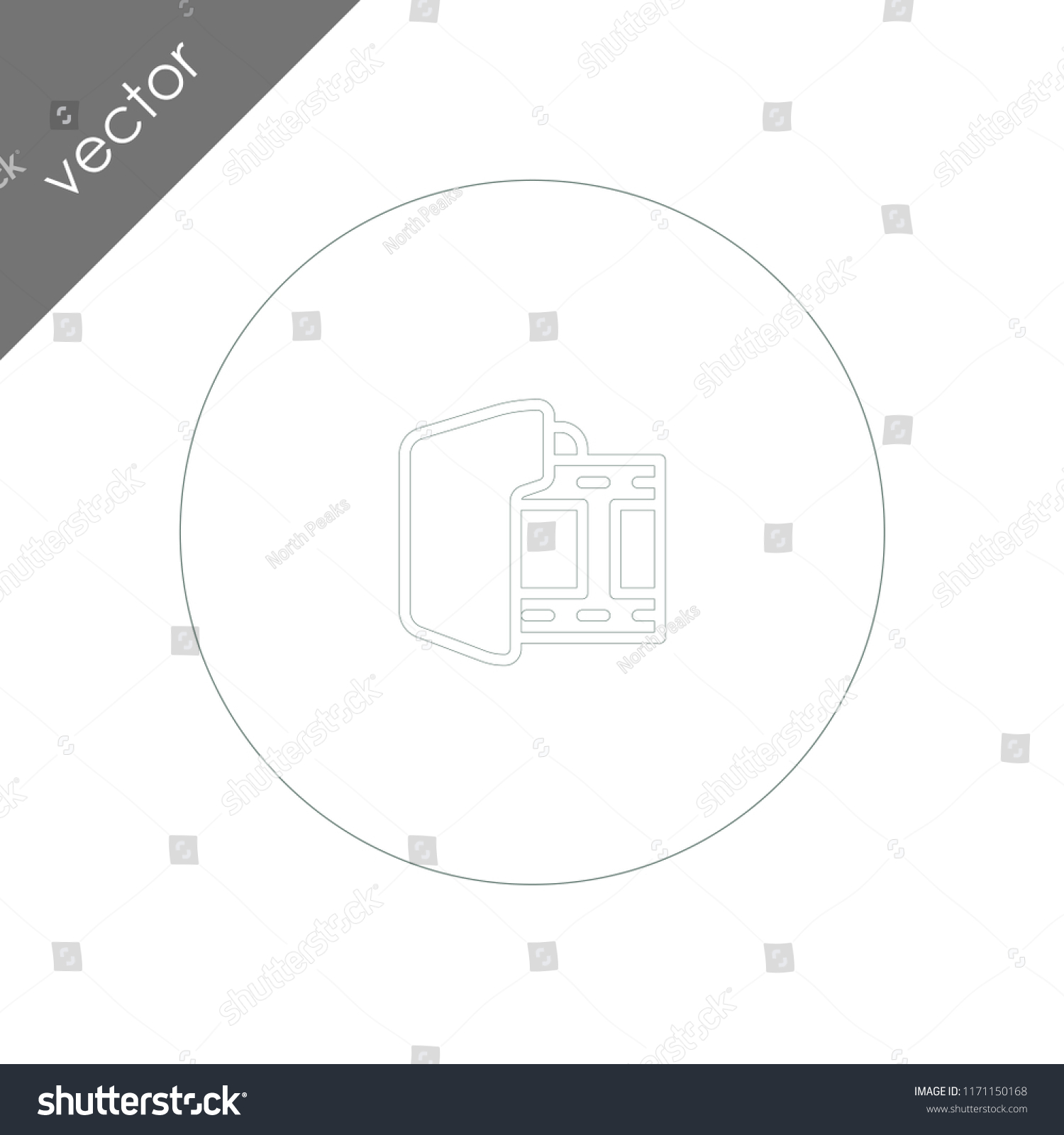 Film Folder Icon Stock Vector (Royalty Free) 1171150168