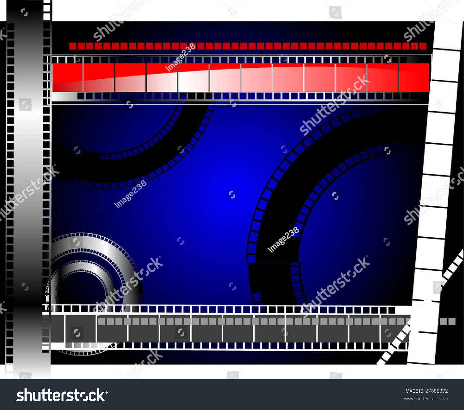 Film Strip Abstract Frame Vector Stock Vector (Royalty Free) 27688372 ...