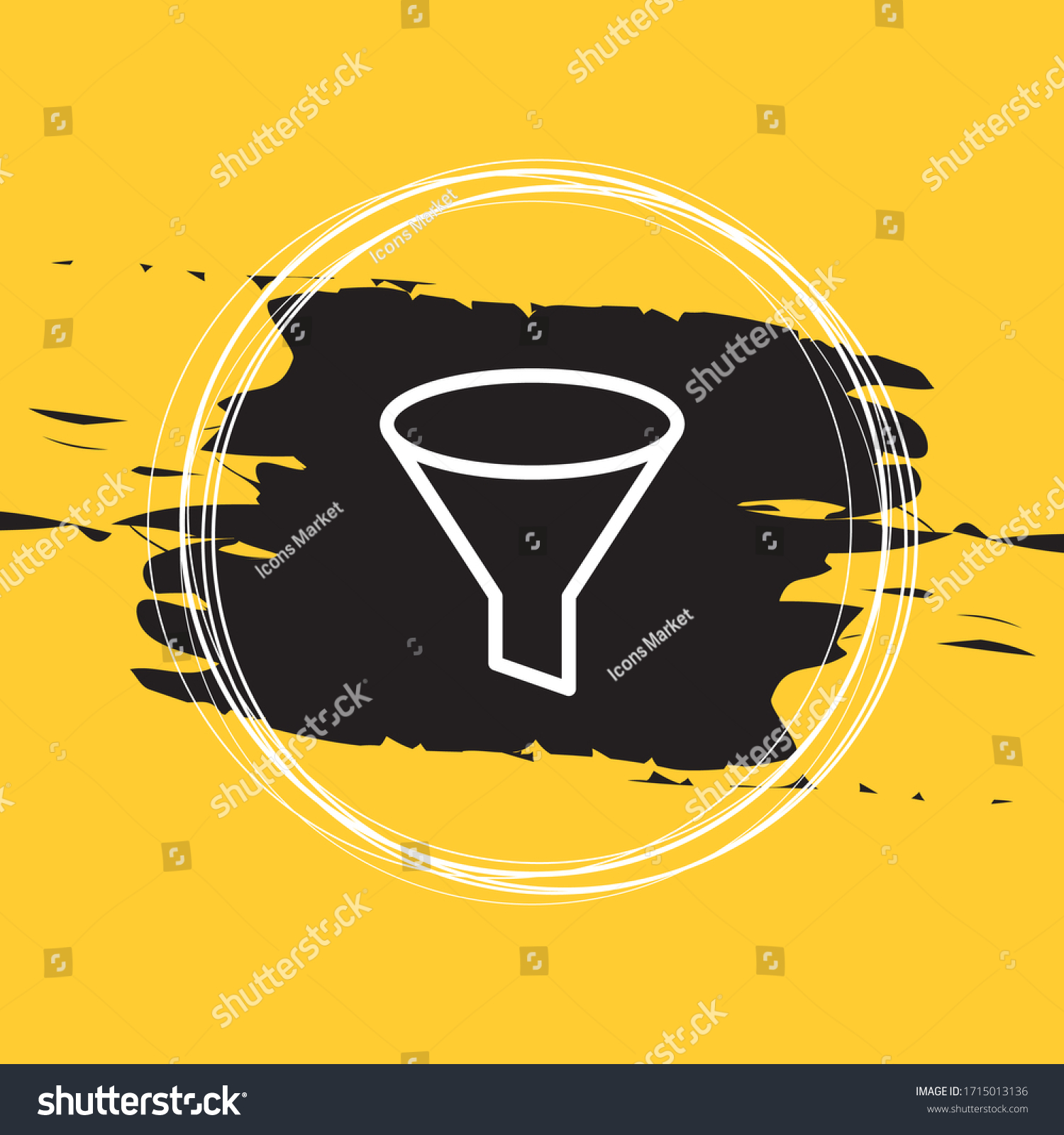 Filter Icon Sorting Icon Funnel Icon Stock Vector (Royalty Free ...