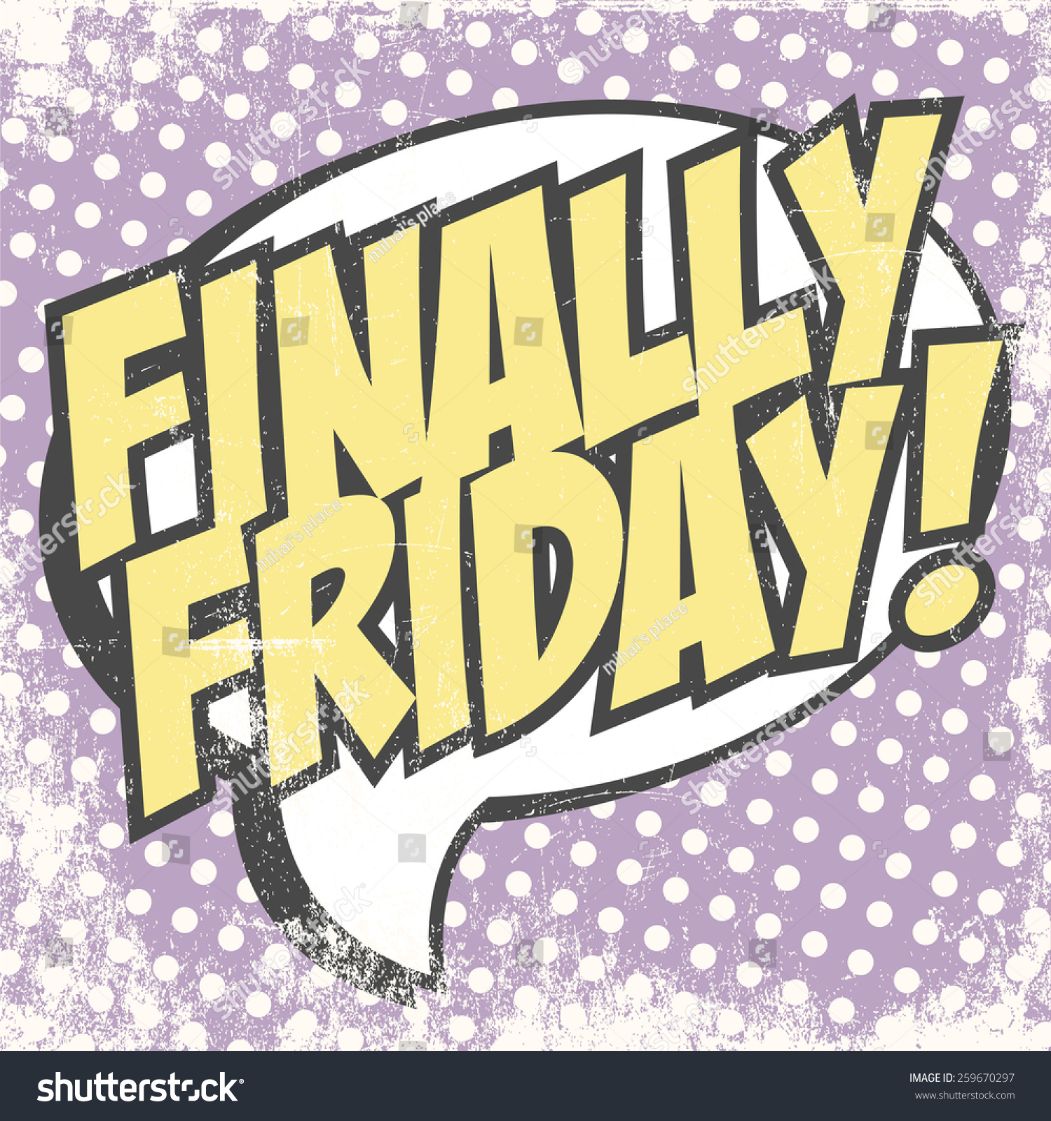 Finally Friday Background Illustration Vector Format Stock Vector ...