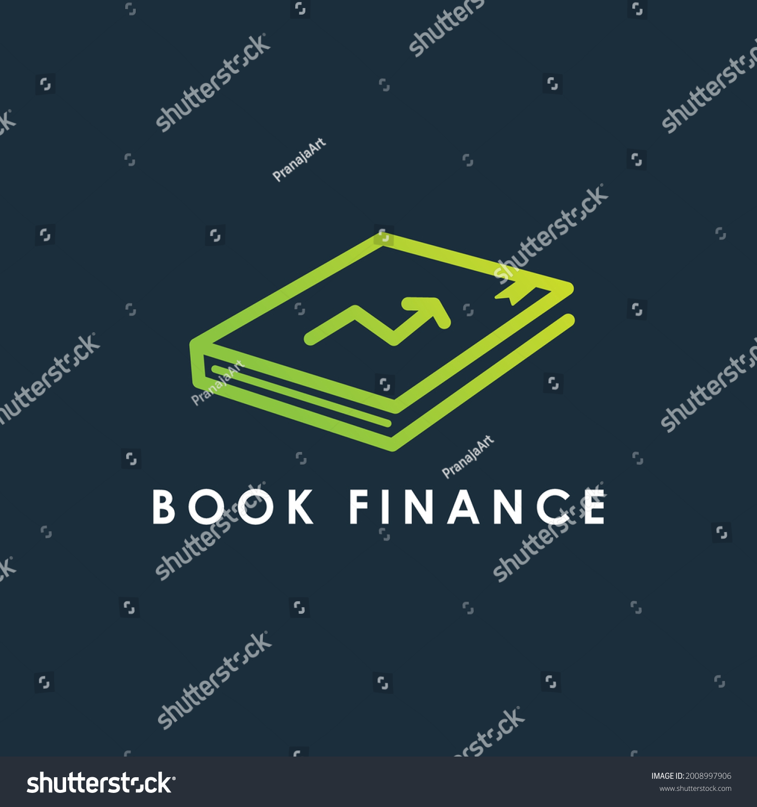 Finance Book Logo Design Vector Template Stock Vector (Royalty Free ...