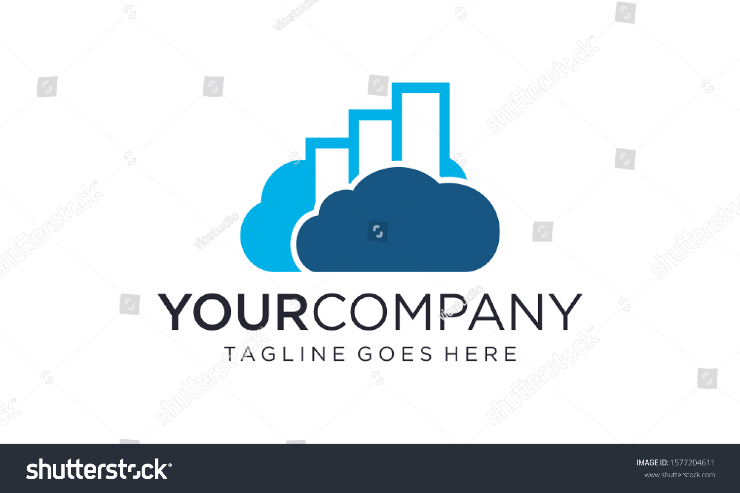 Finance Cloud Logo Design Vector Stock Vector (Royalty Free) 1577204611