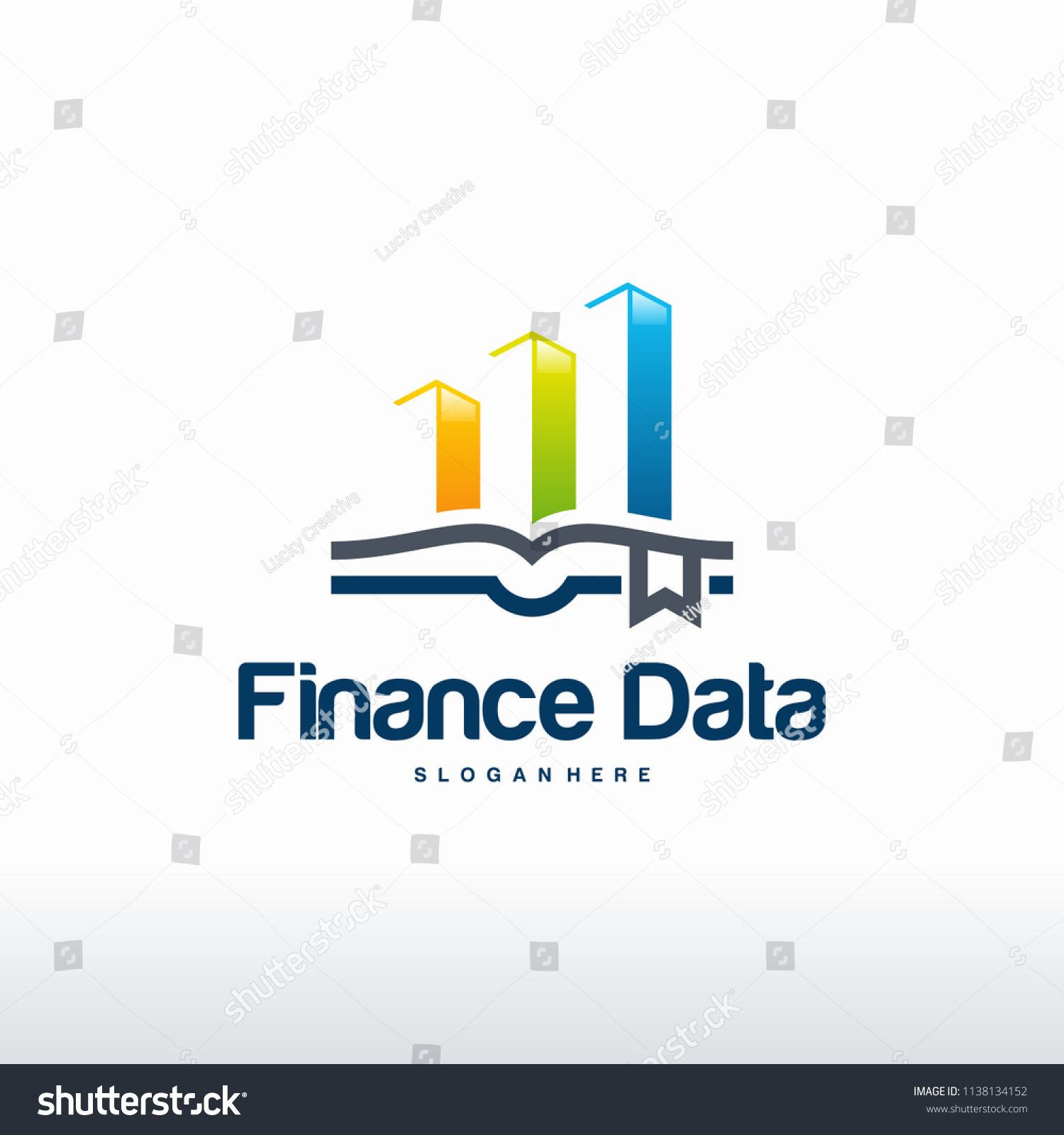 Finance Data Logo Designs Concept Vector Stock Vector (Royalty Free ...