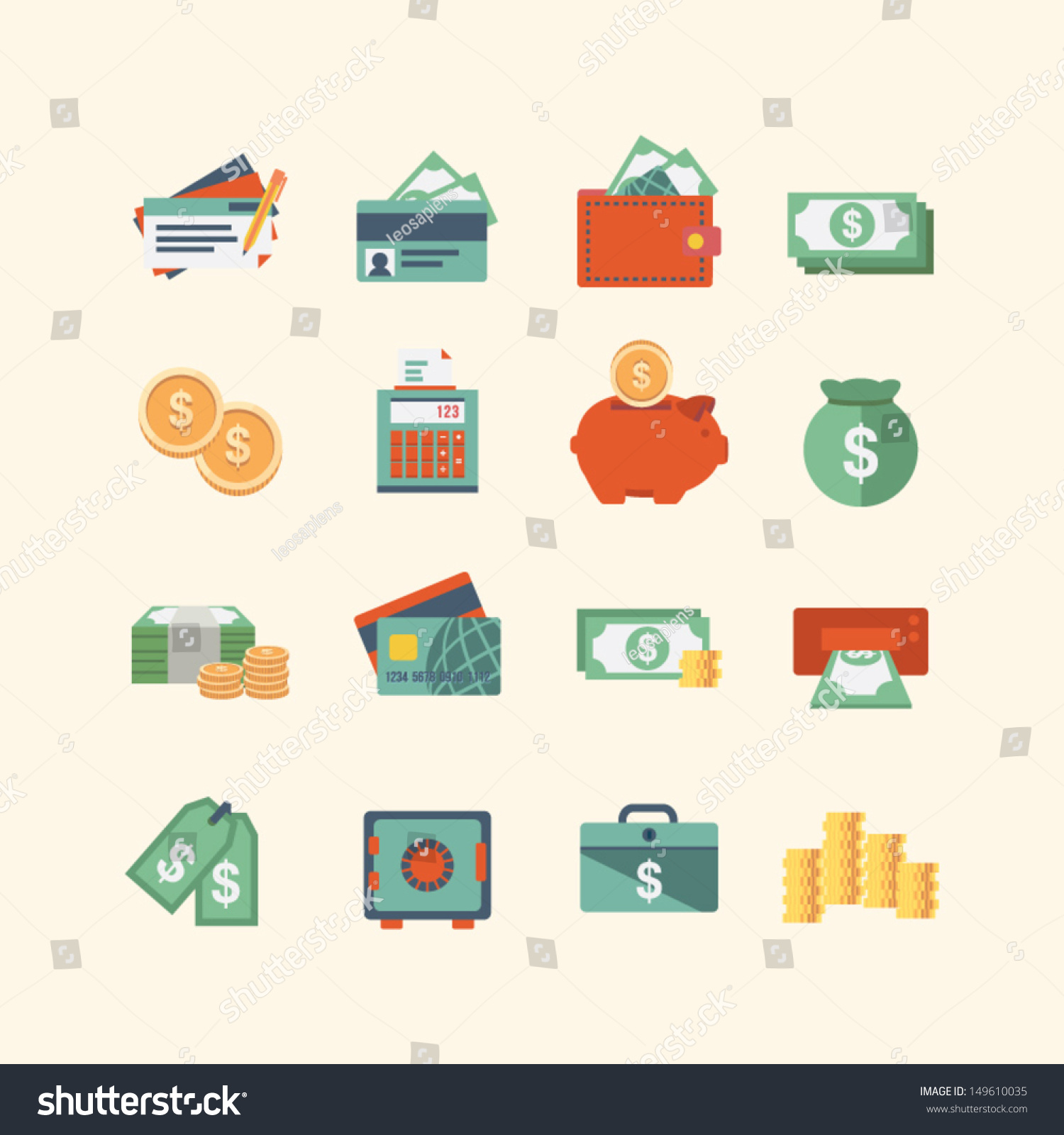 Finance Icons Stock Vector (Royalty Free) 149610035 | Shutterstock